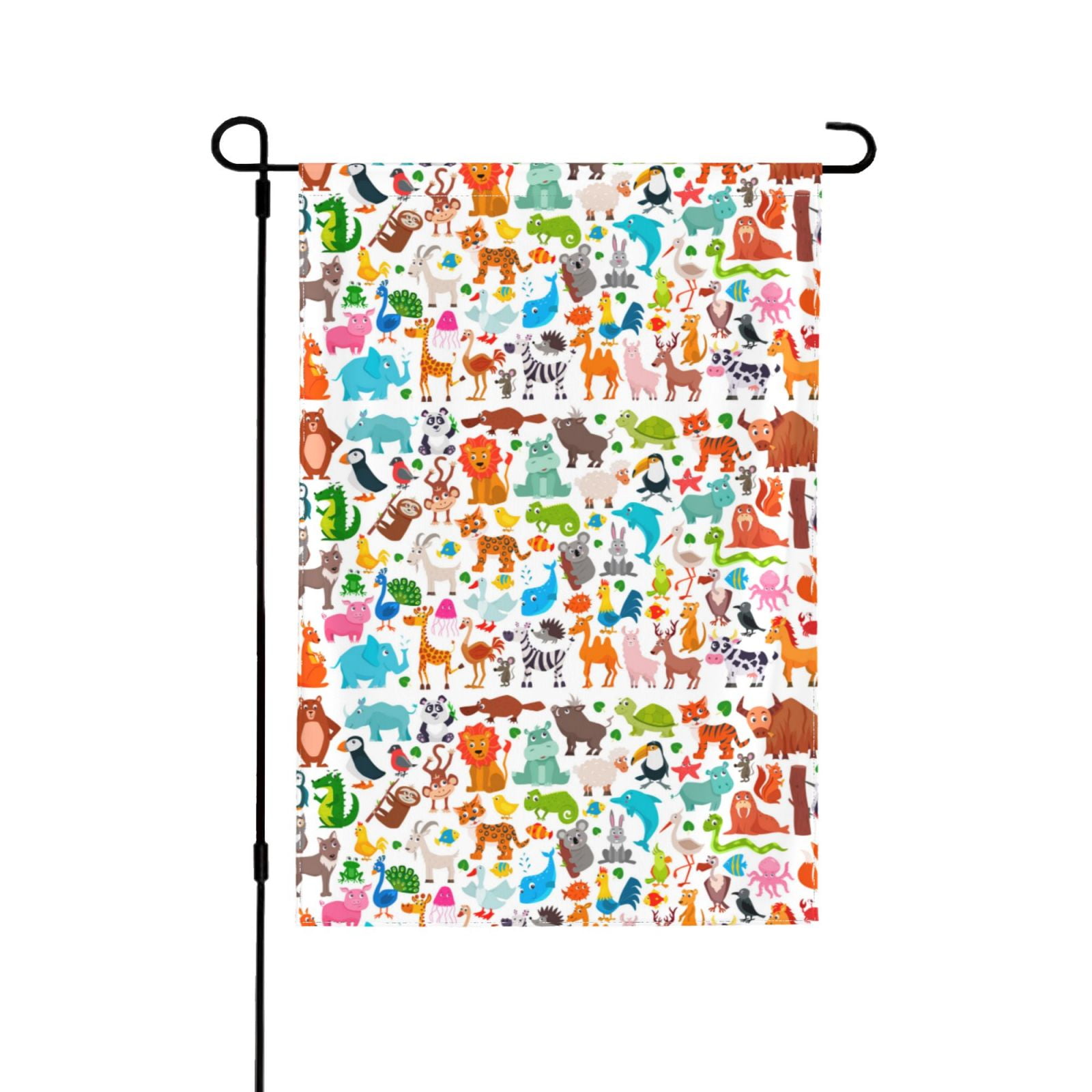 Wukai Animals Garden Flags Double Sided Welcome Garden Yard House Flags ...