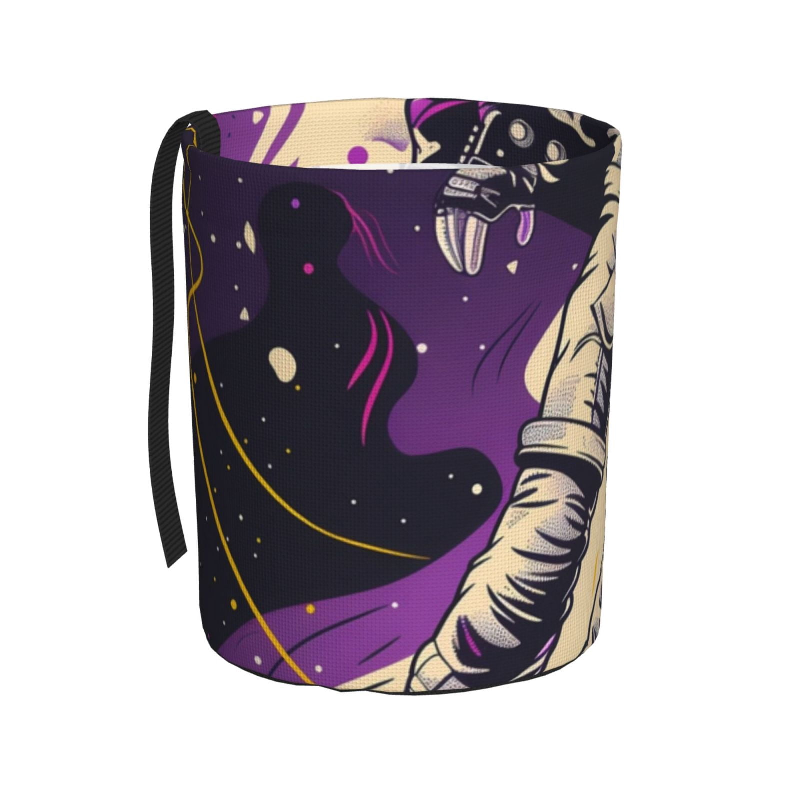 Wukai Astronaut Floating purple Space Print Car Trash Can - Easy to ...