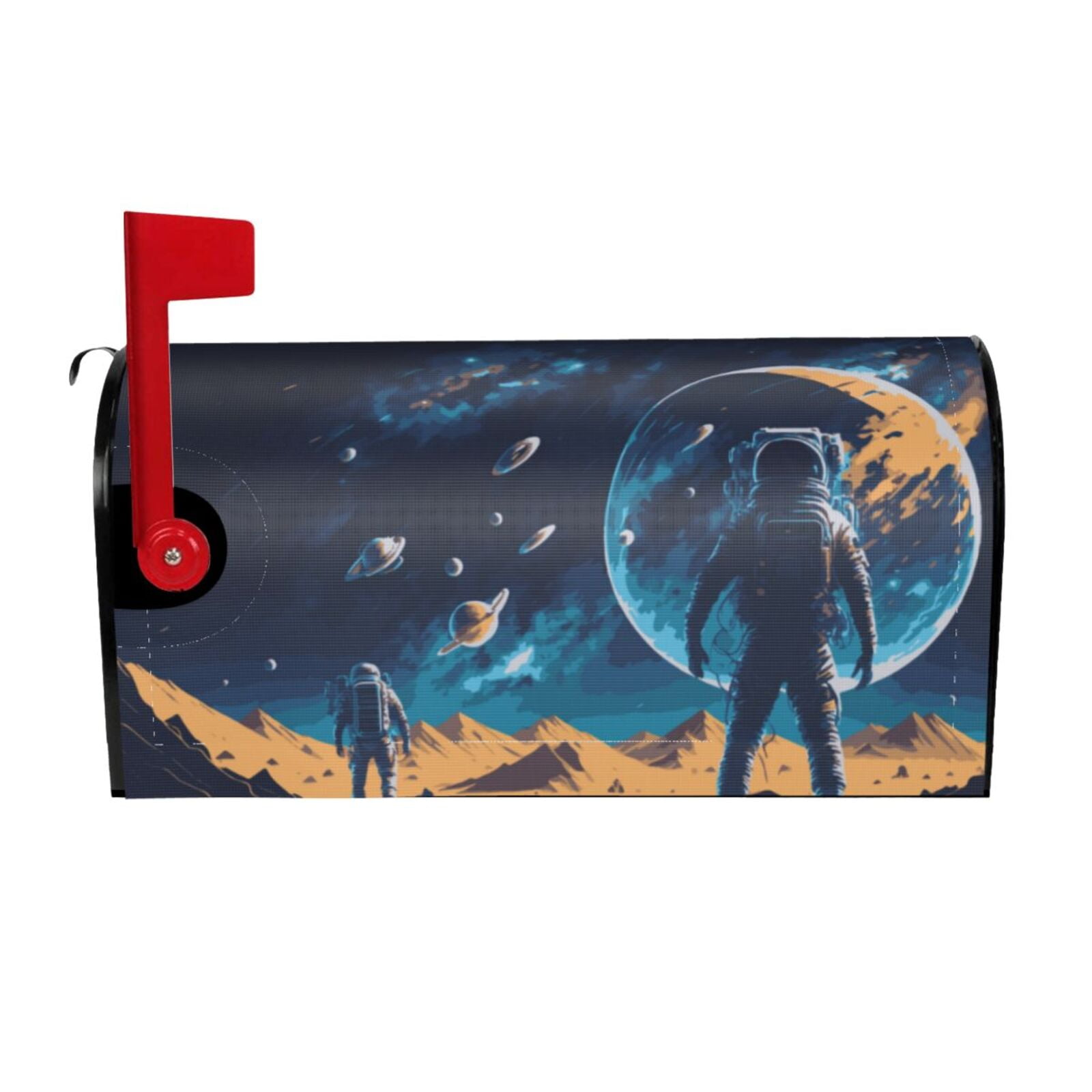 Wukai Astronaut In A Space Suit On The Planet Mailbox Covers for Garden ...