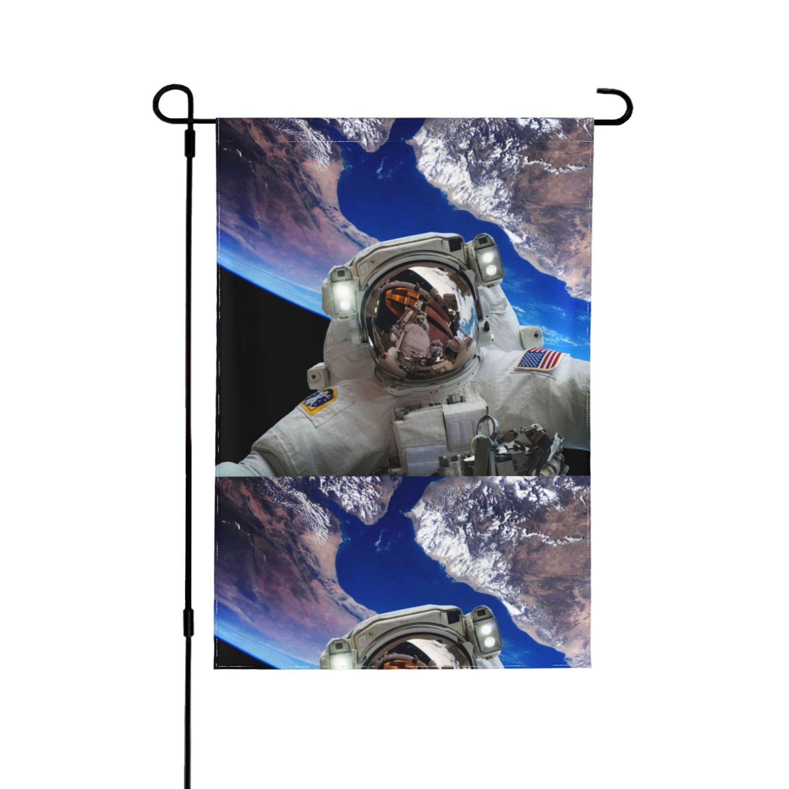 Wukai Astronaut in Outer Space Garden Flags Double Sided Welcome Garden ...