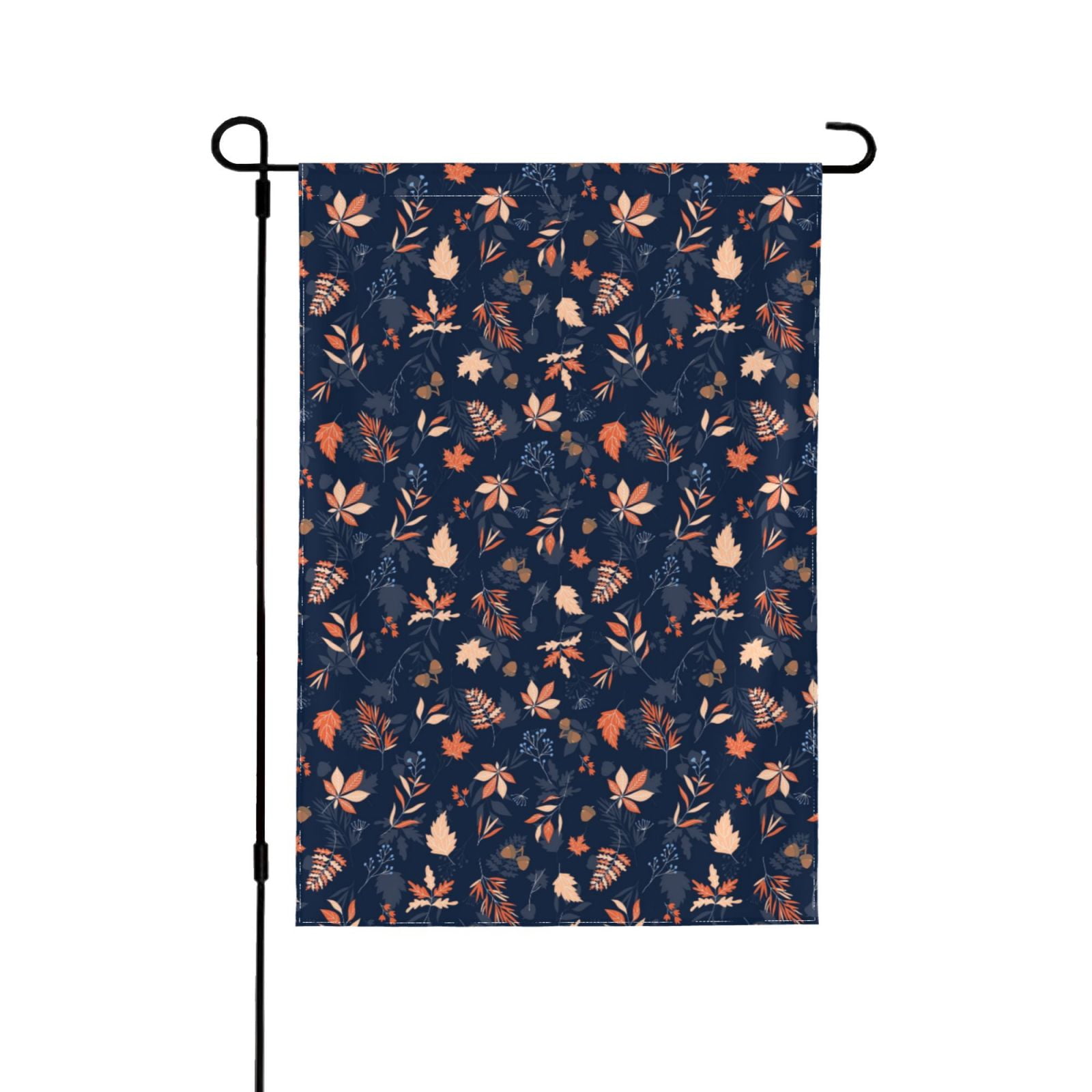 Wukai Autumn Leaves With Blue Garden Flags Double Sided Welcome Garden ...