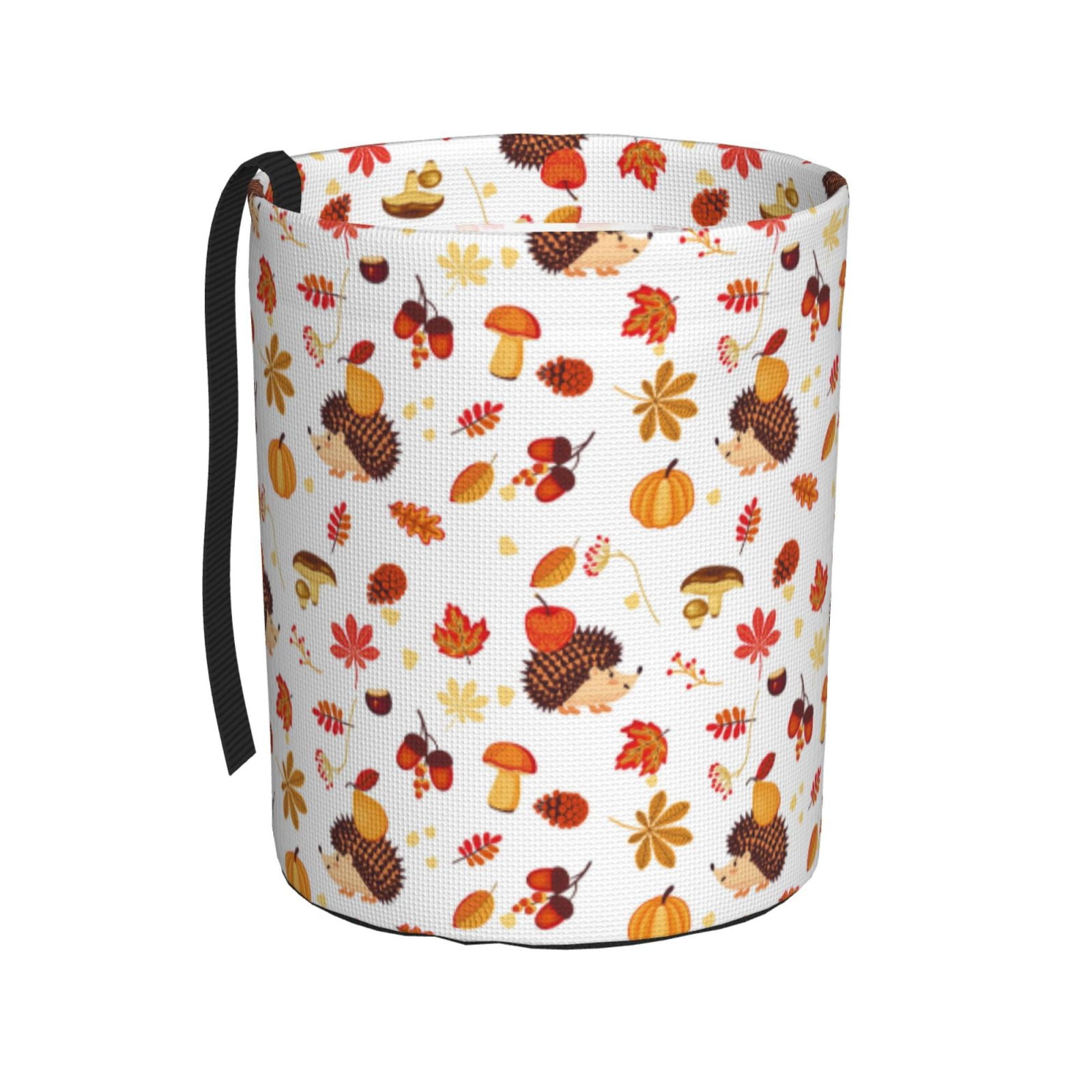 Wukai Autumn Maple Leaf with Hedgehog Print Car Trash Can - Easy to ...
