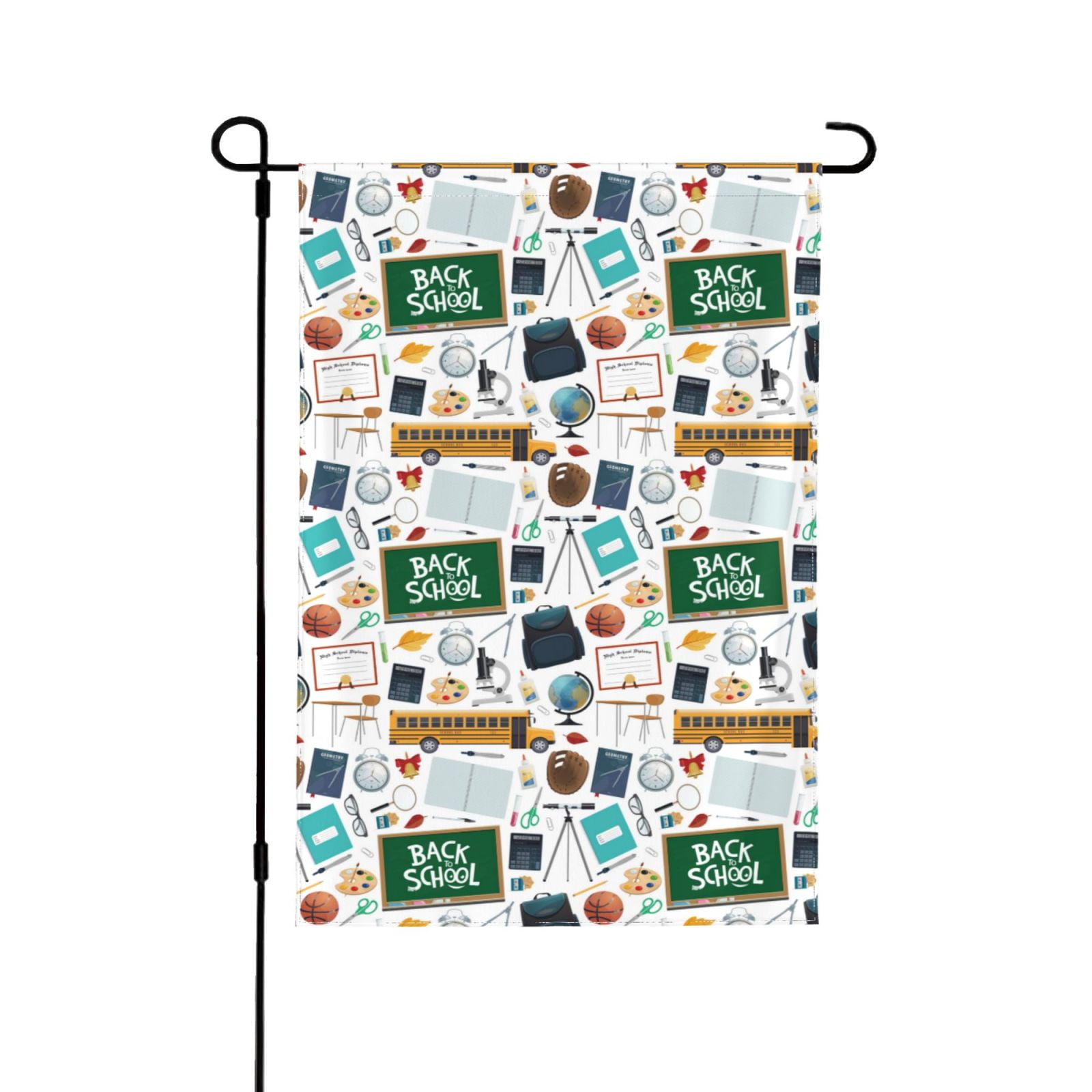 Wukai Back To School A Garden Flags Double Sided Welcome Garden Yard ...