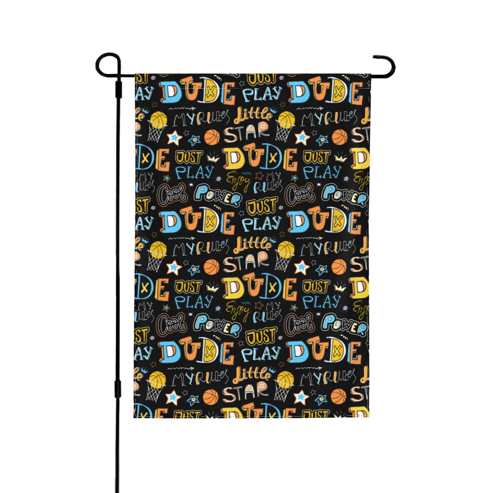 Wukai Basketball Garden Flags Double Sided Welcome Garden Yard House ...