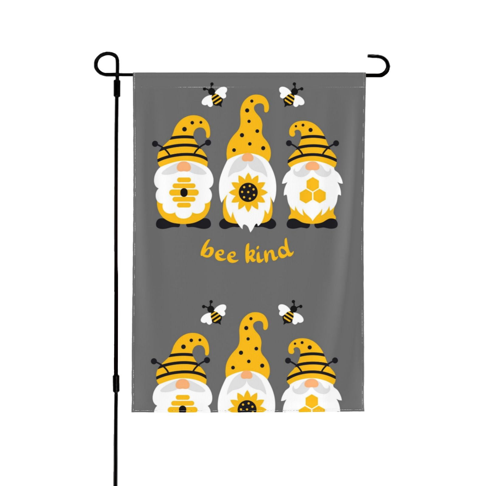 Wukai Bee Kind Garden Flags Double Sided Welcome Garden Yard House ...