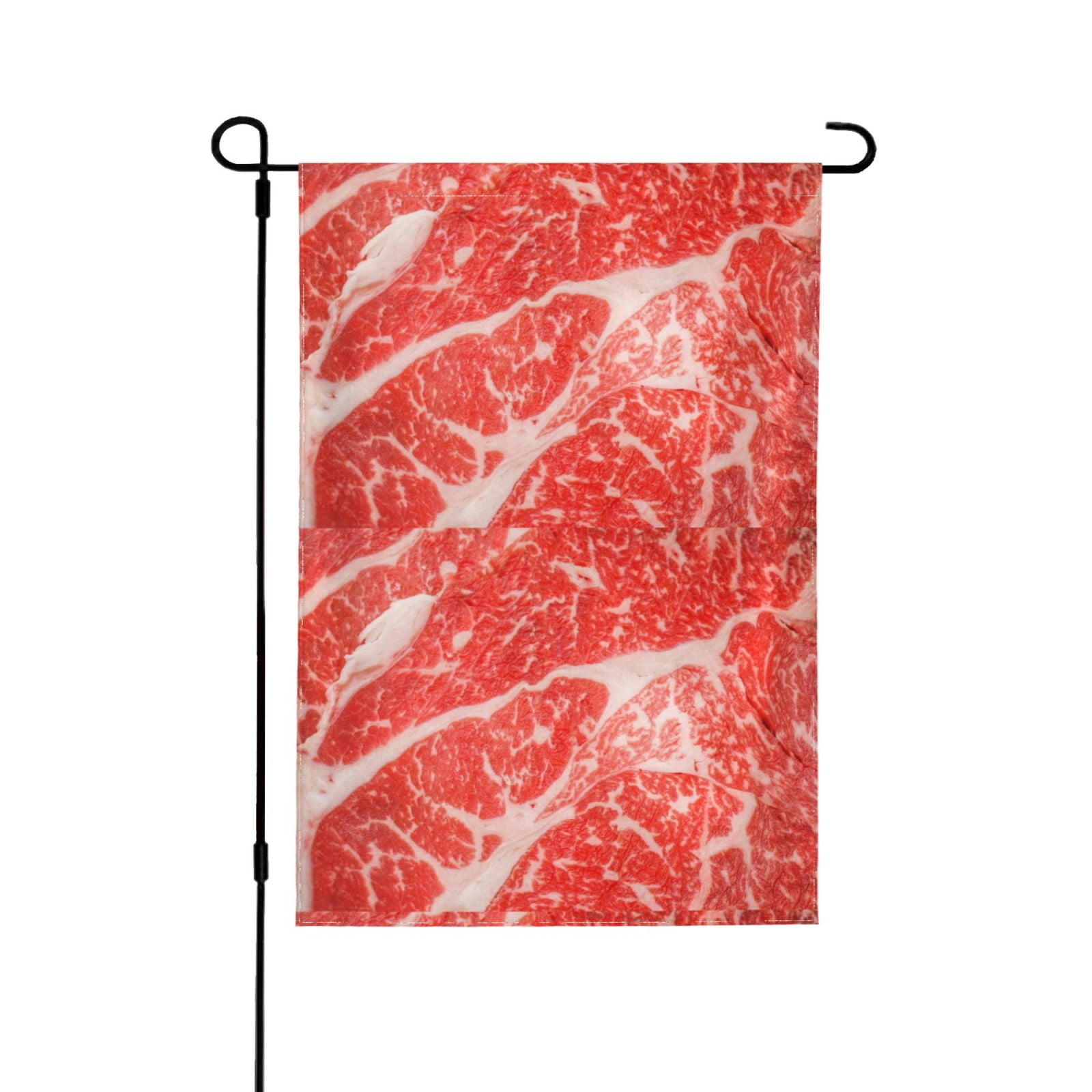 Wukai Beef Steaks Garden Flags Double Sided Welcome Garden Yard House ...
