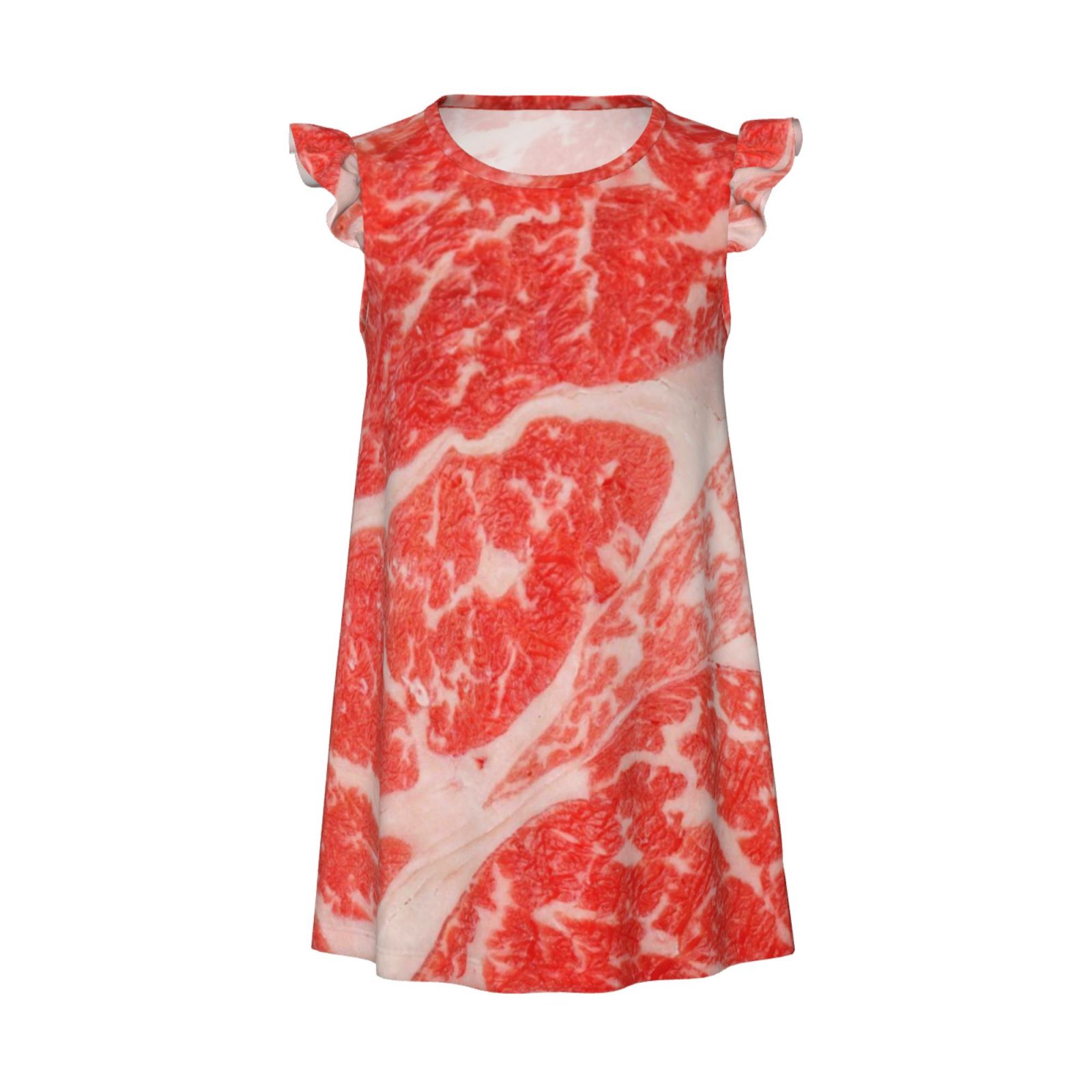 Wukai Beef Steaks Print Girls Nightgowns Pajamas Dress,Soft & Cute ...