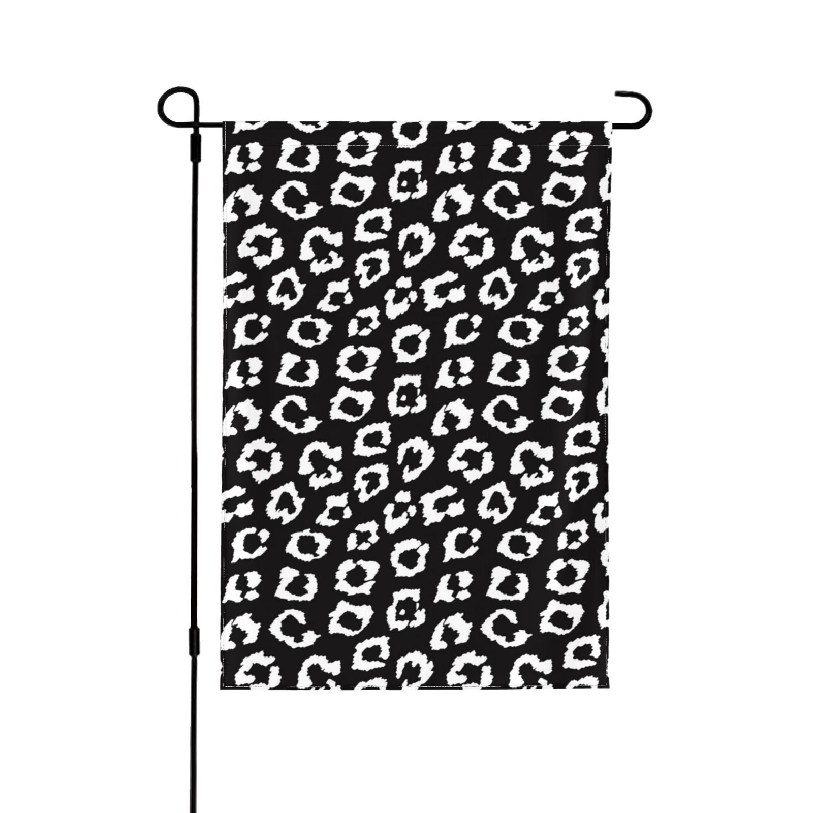 Wukai Black Leopard Garden Flags Double Sided Welcome Garden Yard House ...