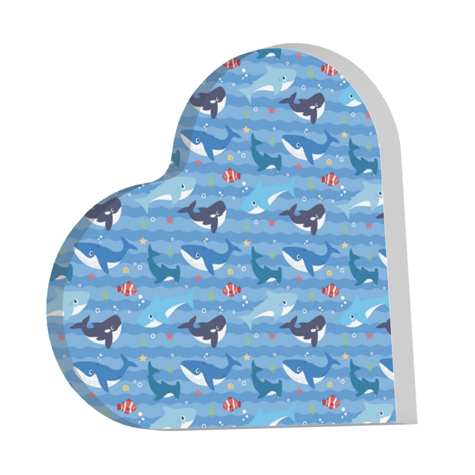 Wukai Blue Fish Print Elegant Acrylic Gift Decorations Perfect for ...