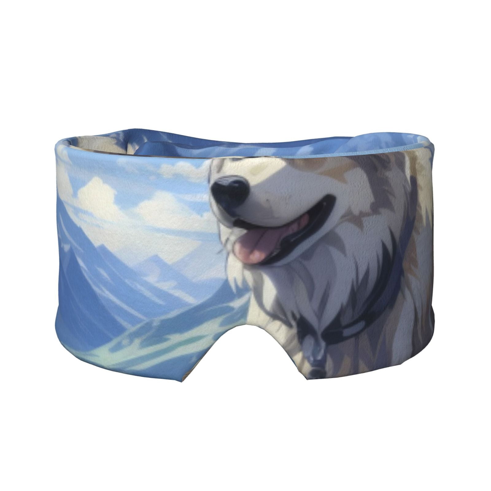 Wukai Blue Sky Dog Print Sleep Mask - Eye Mask for Sleeping, Ultra Soft ...