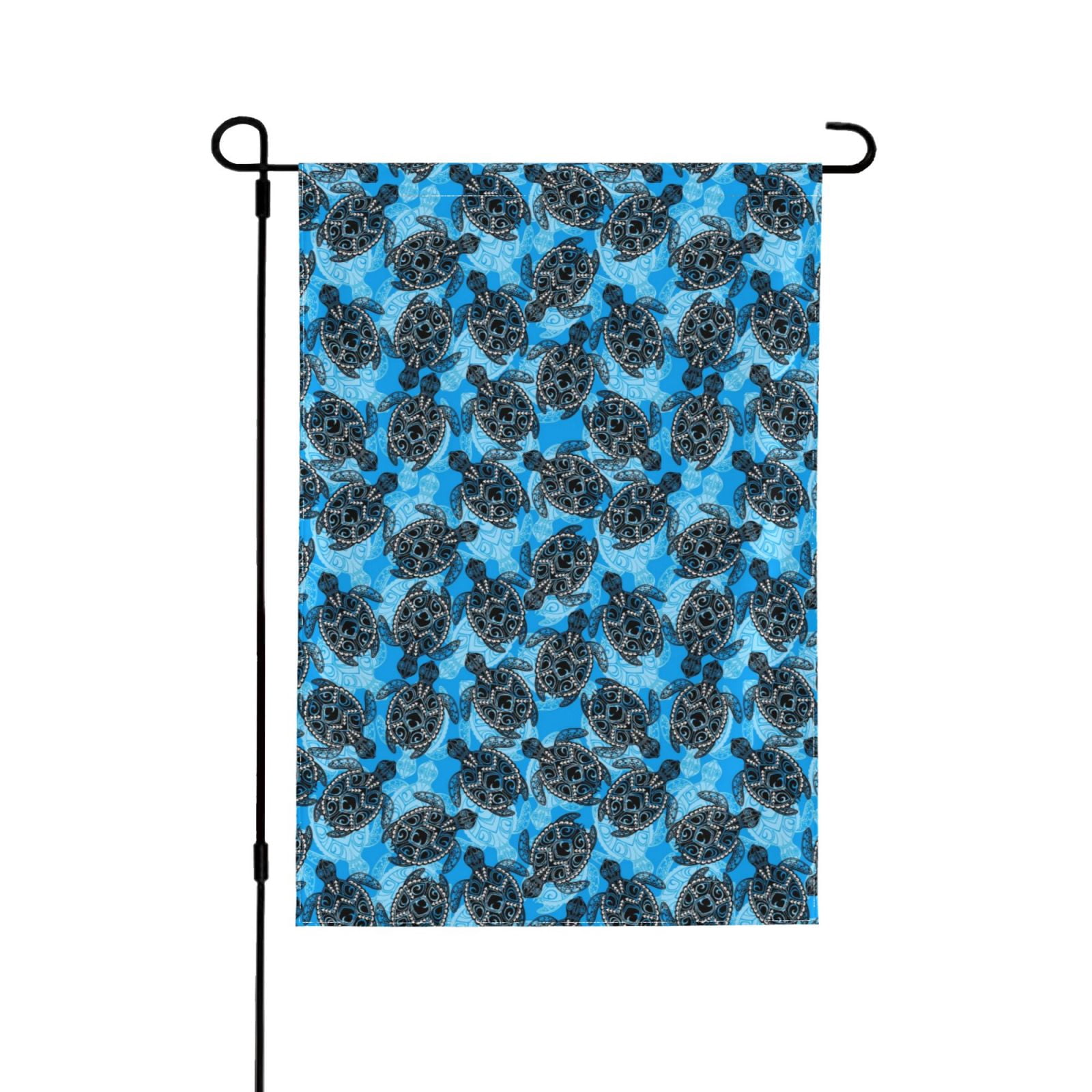 Wukai Bohemian Sea Turtle Garden Flags Double Sided Welcome Garden Yard ...
