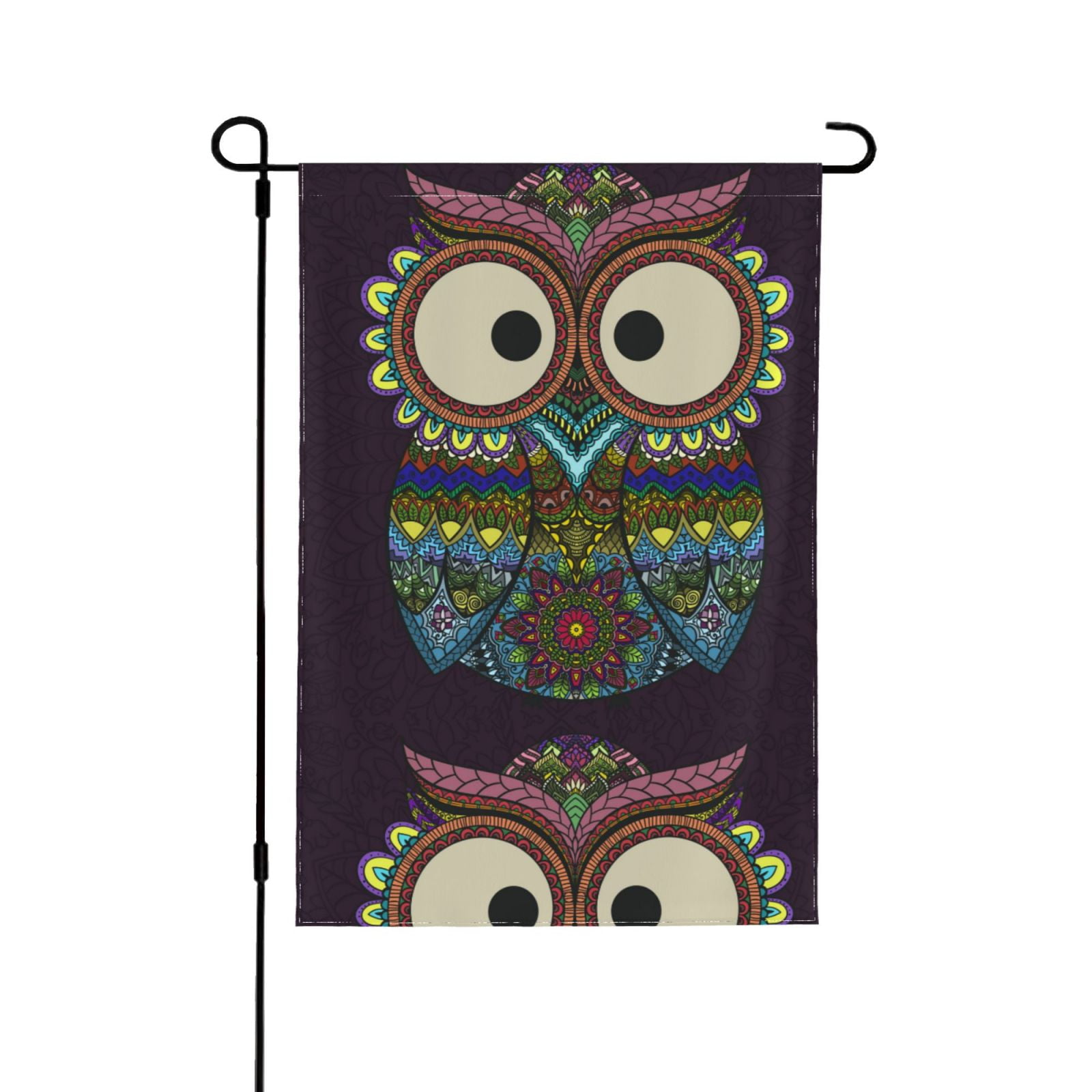 Wukai Boho Owl Garden Flags Double Sided Welcome Garden Yard House ...