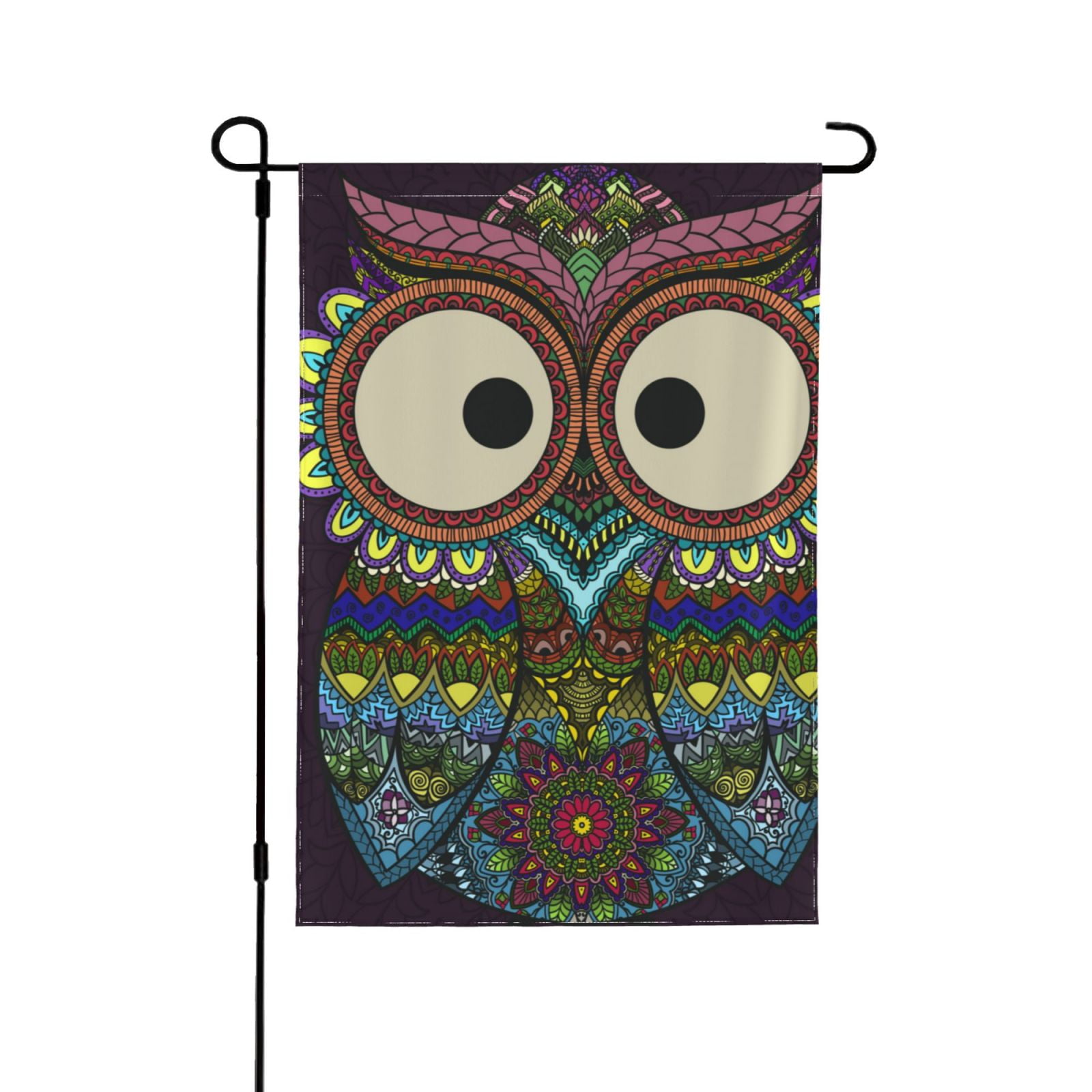 Wukai Boho Owl Garden Flags Double Sided Welcome Garden Yard House ...