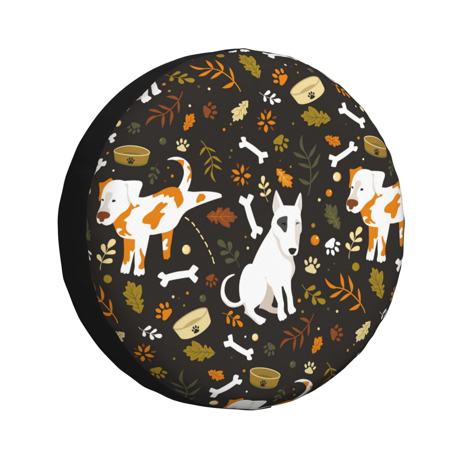Wukai Bones And Leaves Print Spare Tire Cover for RV Trailer,Waterproof ...