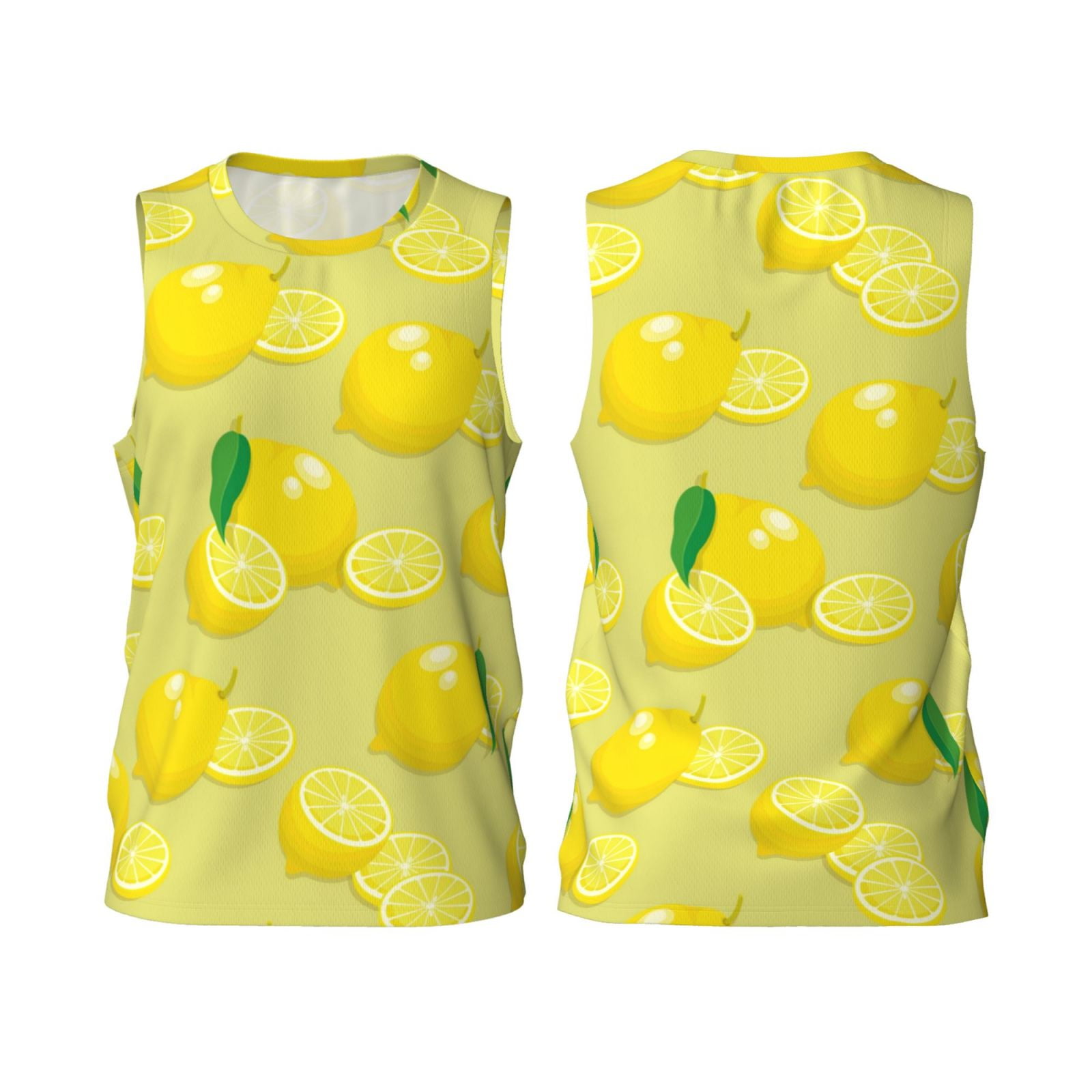 Wukai Bright Lemons Men’s Basketball JerseySmall - Walmart.com