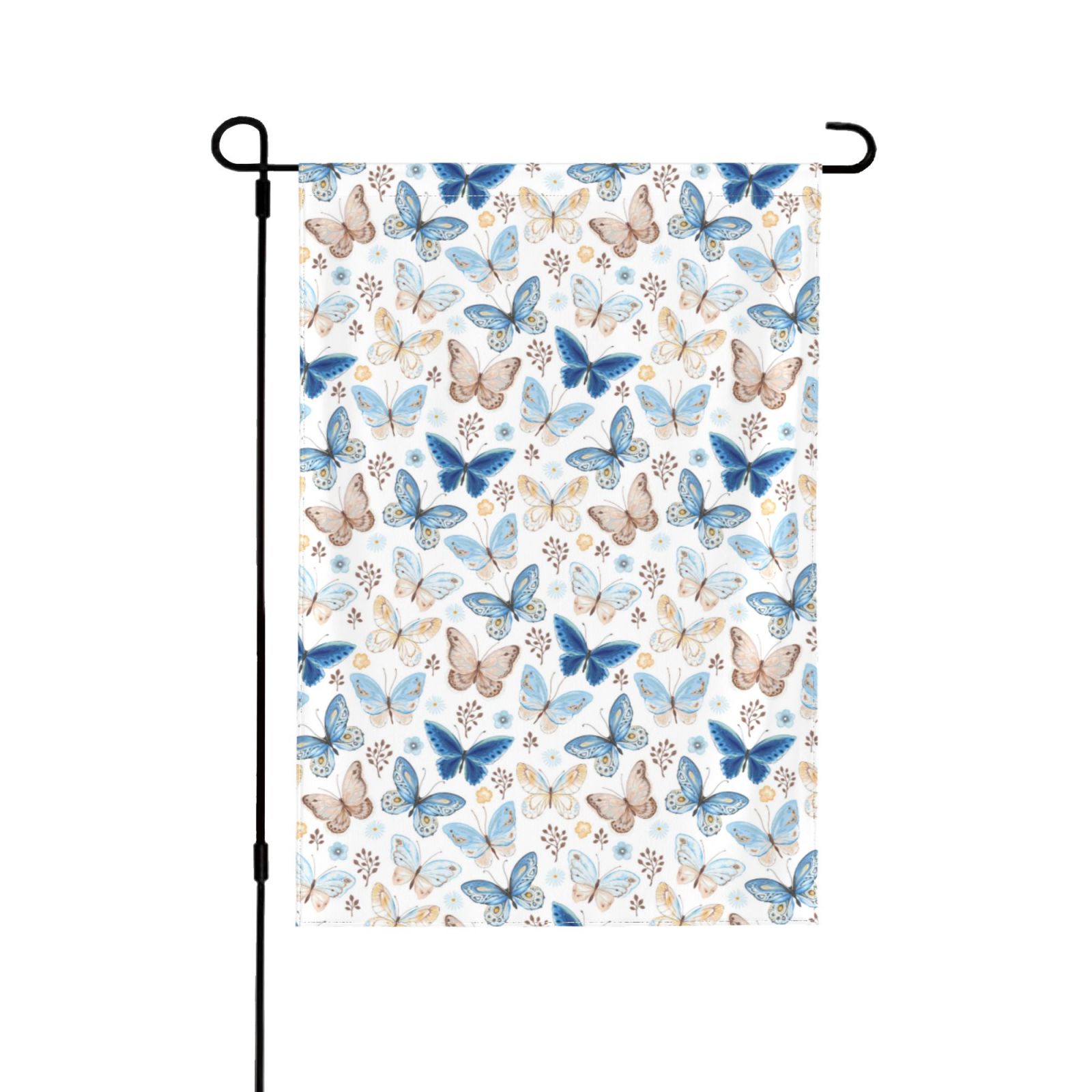 Wukai Butterfly Garden Flags Double Sided Welcome Garden Yard House ...
