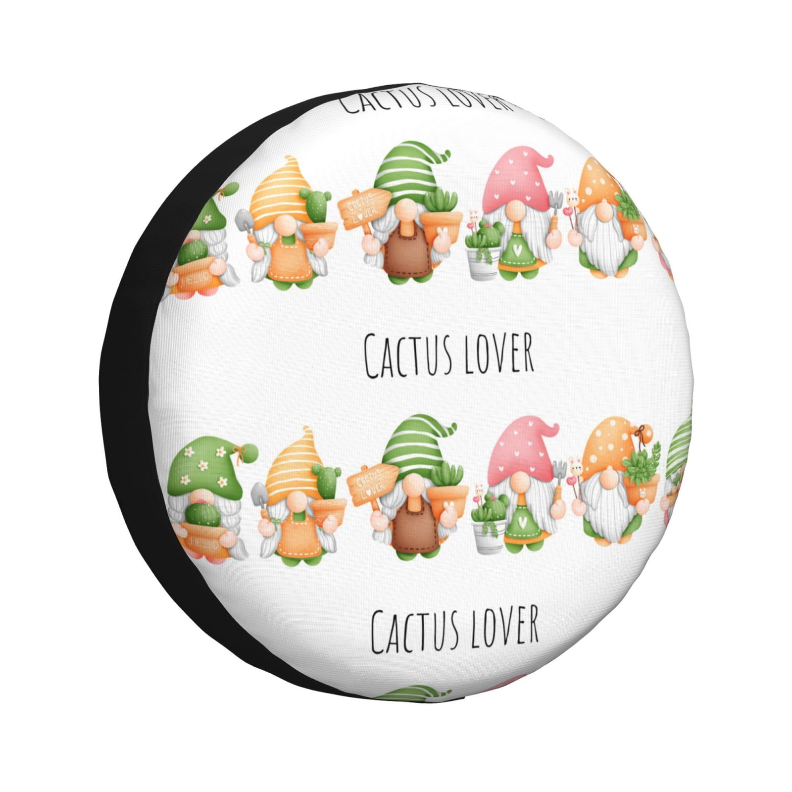 Wukai Cactus Gnome Print Spare Tire Cover for RV Trailer,Waterproof PVC ...