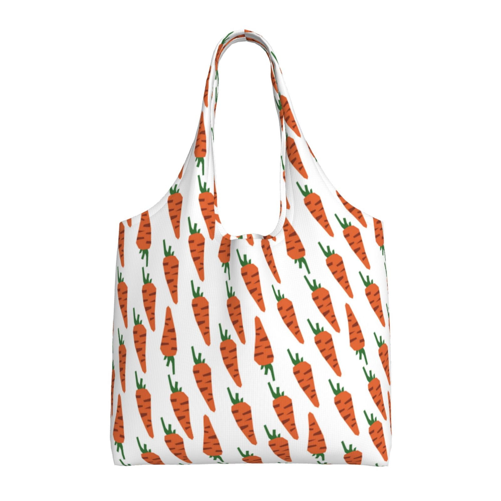Wukai Carrot Sturdy and Stylish Reusable Canvas Tote Bag: Eco-Friendly ...