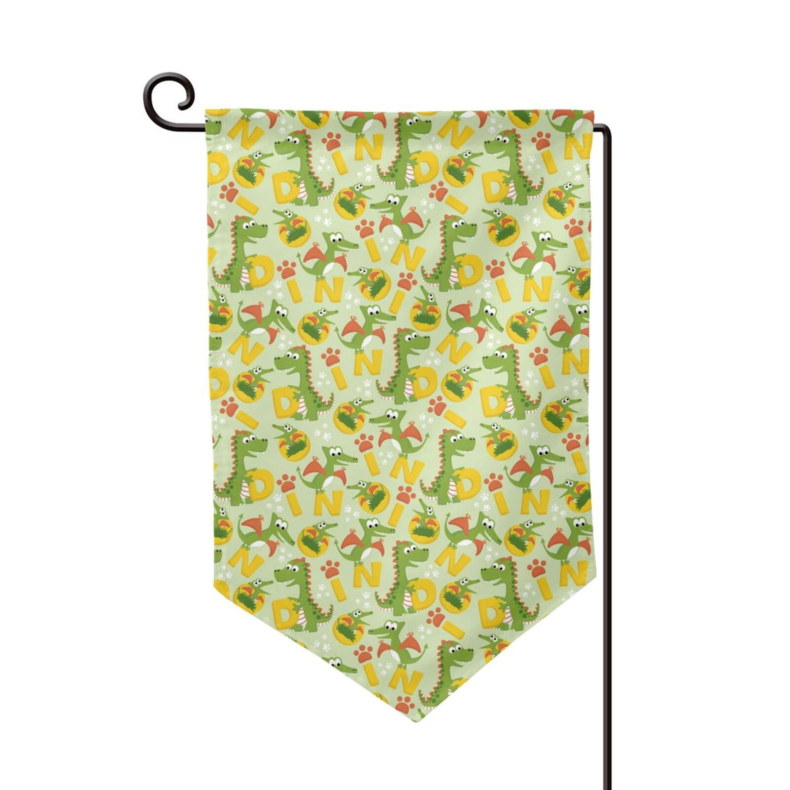 Wukai Cartoon Dinosaurs,Cute Dinosaurs Print Garden Flag 12.5x18 Inch ...