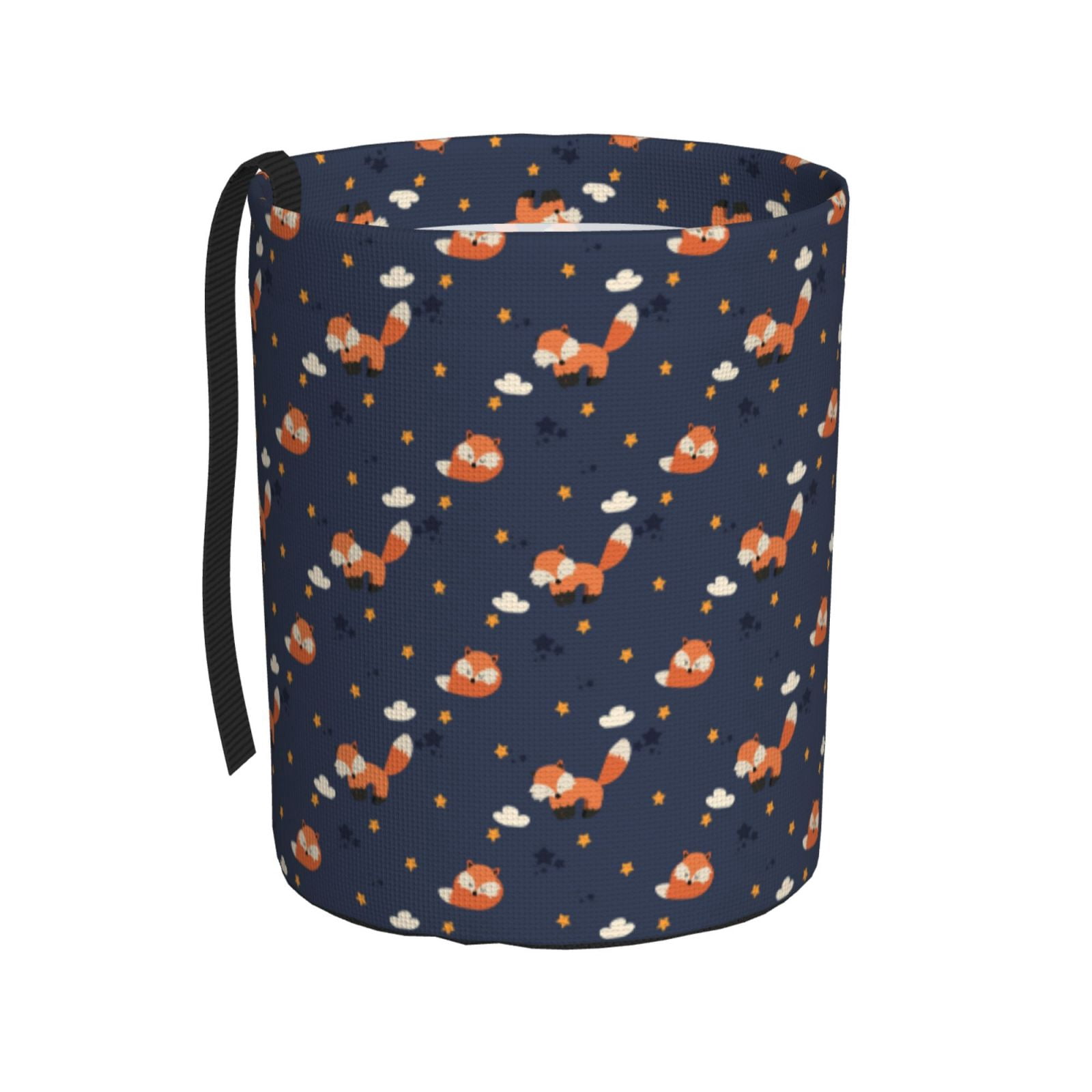 Wukai Cartoon Fox Print Car Trash Can - Easy to Clean Hanging Garbage ...