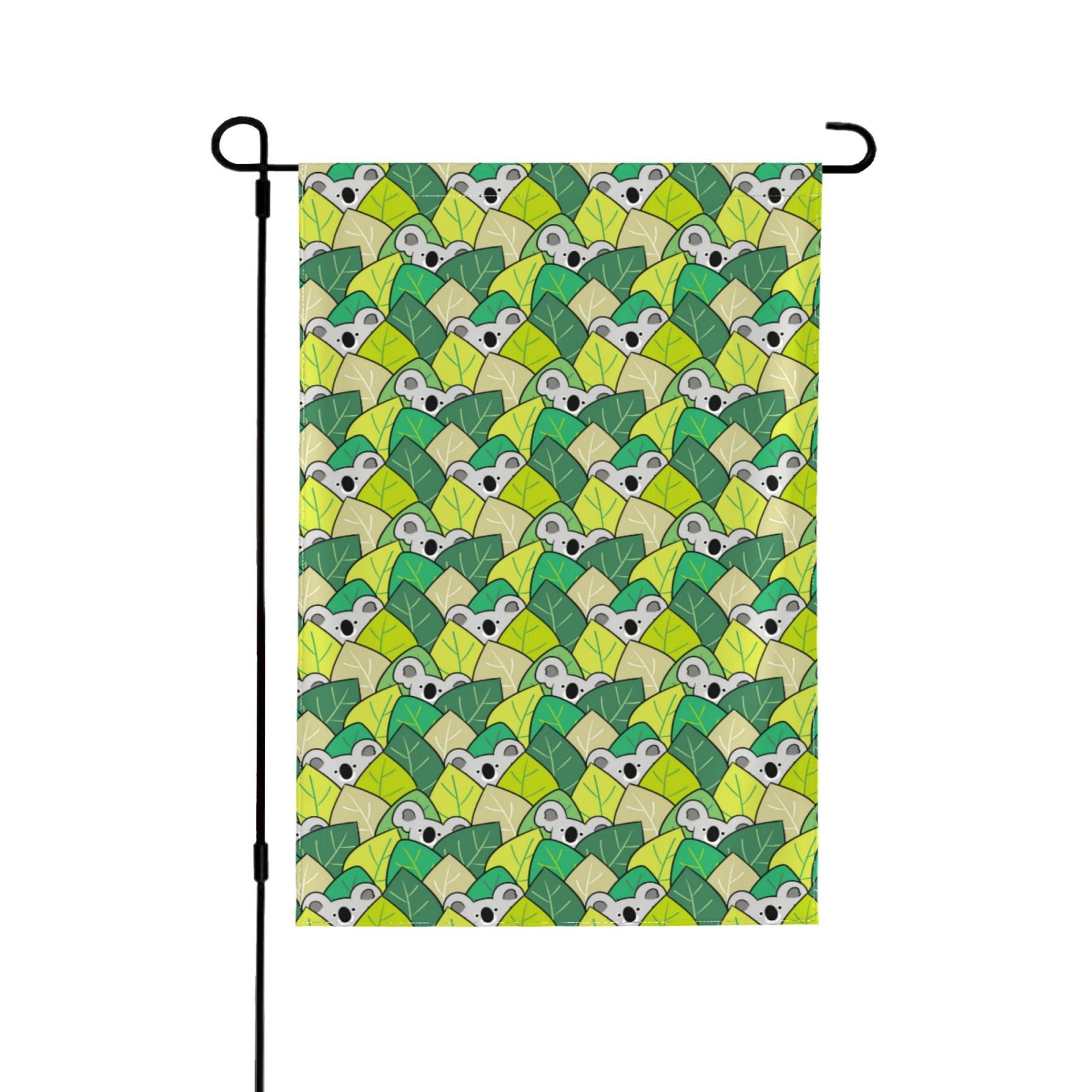 Wukai Cartoon Koala Bear and Leaf Garden Flags Double Sided Welcome ...