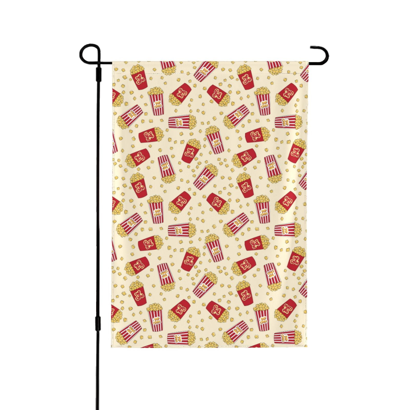 Wukai Cartoon Popcorn Garden Flags Double Sided Welcome Garden Yard House Flags Outside Outdoor ...