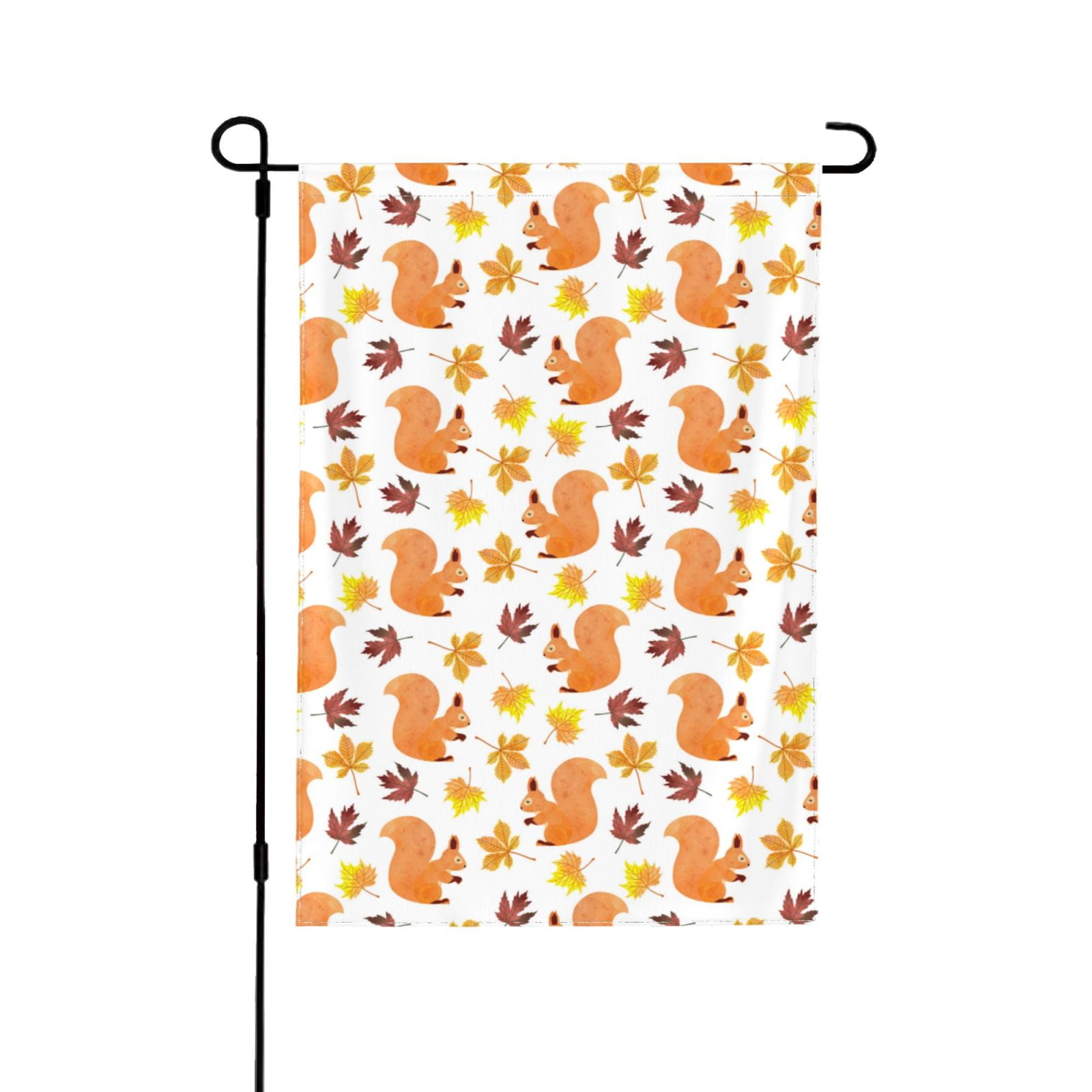 Wukai Cartoon Squirrel Garden Flags Double Sided Welcome Garden Yard ...