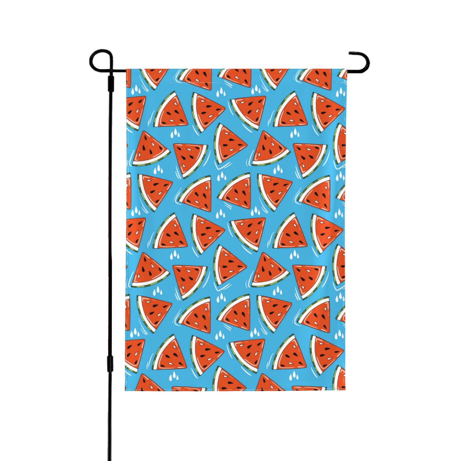 Wukai Cartoon Watermelon Garden Flags Double Sided Welcome Garden Yard ...