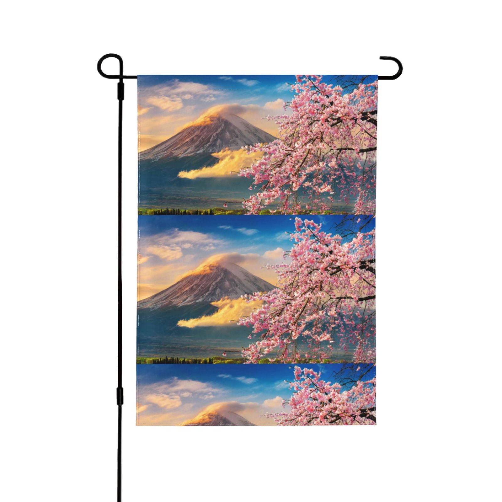 Wukai Cherry Blossoms Garden Flags Double Sided Welcome Garden Yard ...