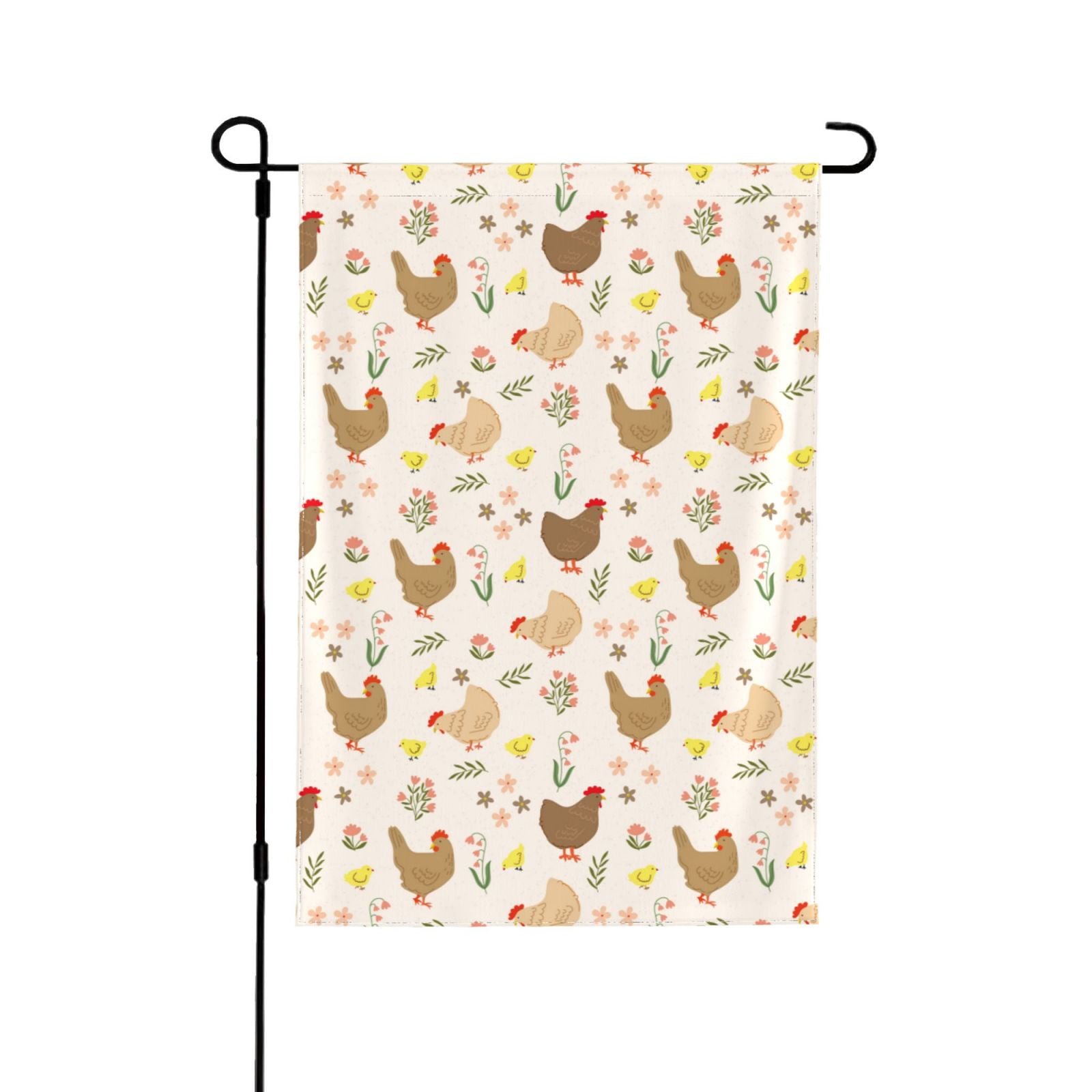 Wukai Chicken Family Garden Flags Double Sided Welcome Garden Yard ...