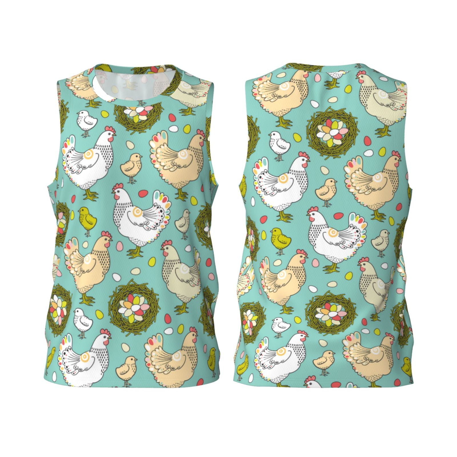 Wukai Chicken Laying Eggs Men’s Basketball Jersey - Walmart.com