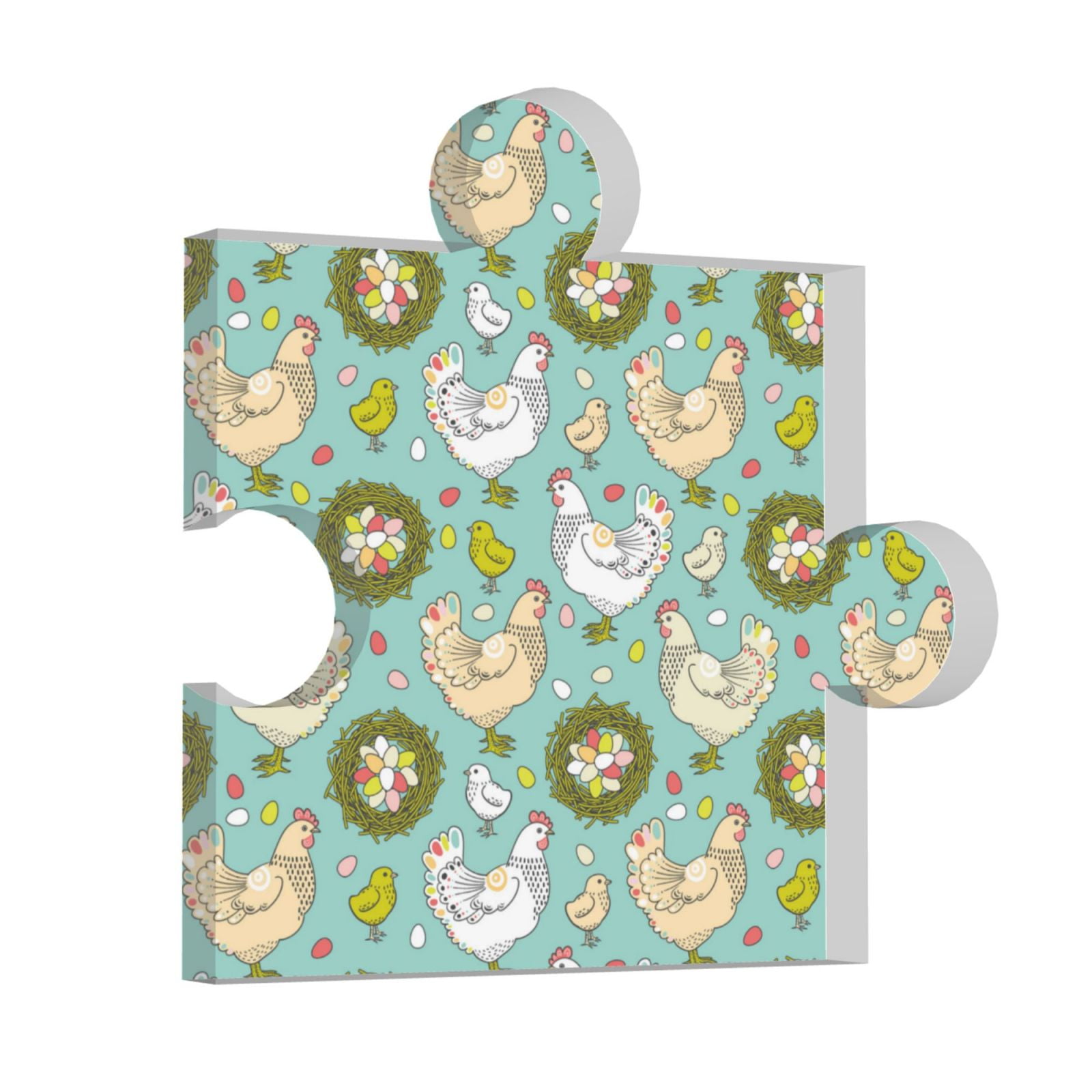 Wukai Chicken Laying Eggs Print Elegant Acrylic Gift Decorations ...