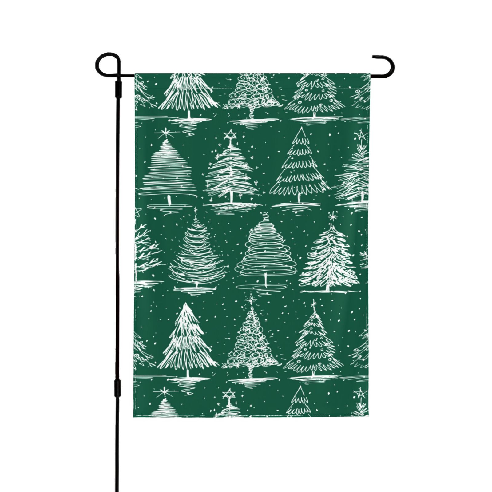 Wukai Christmas Trees Garden Flags Double Sided Welcome Garden Yard ...