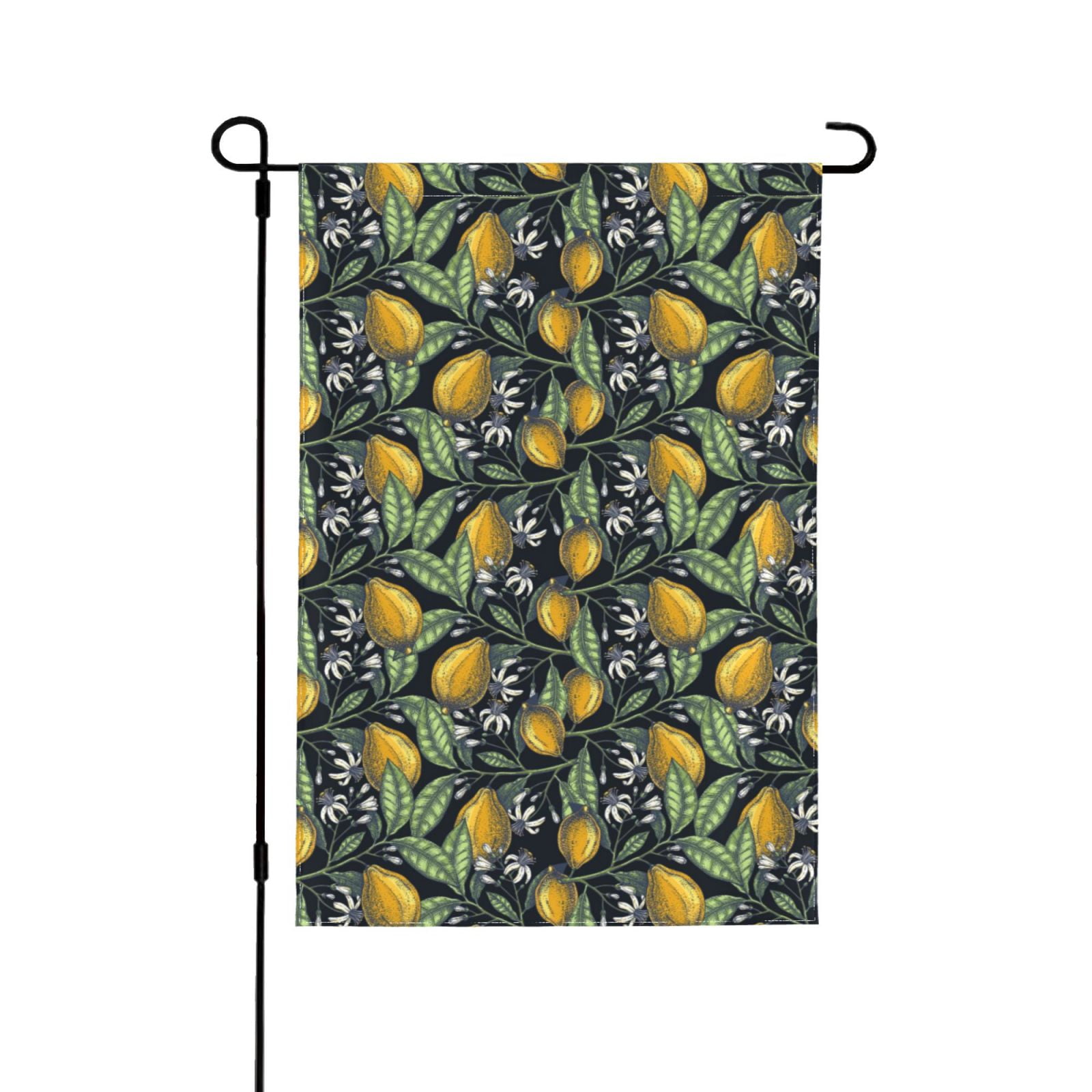 Wukai Citrus Fruits Elegant Lemons Garden Flags Double Sided Welcome ...