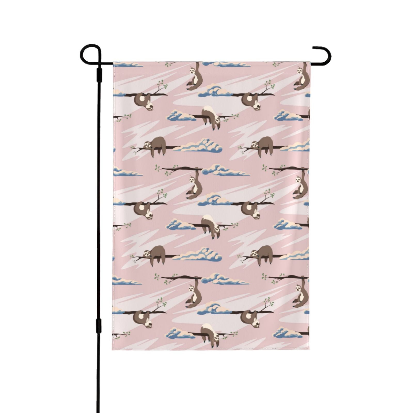 Wukai Cloud Sloth Garden Flags Double Sided Welcome Garden Yard House ...