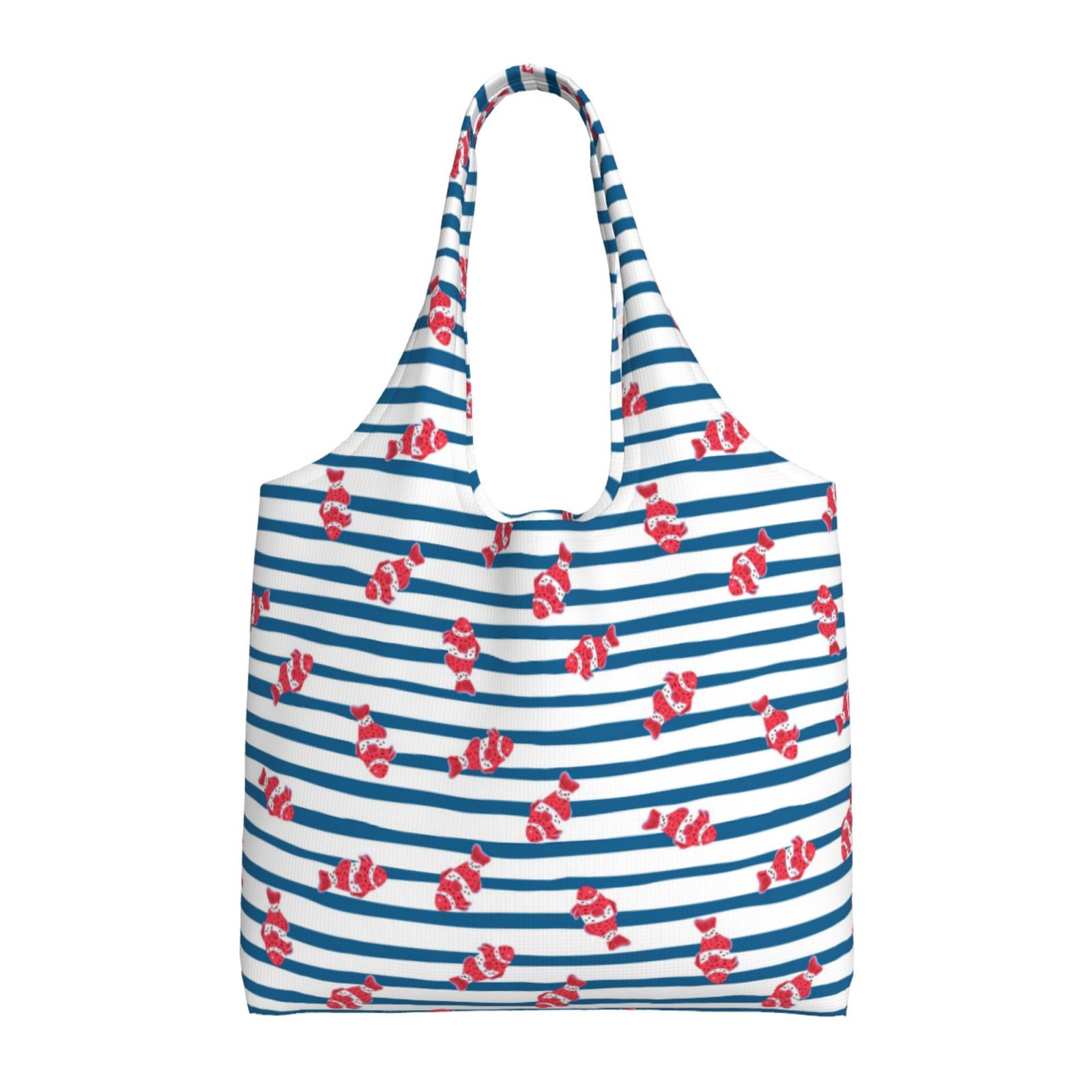 Wukai Clown Fish Sturdy and Stylish Reusable Canvas Tote Bag: Eco ...