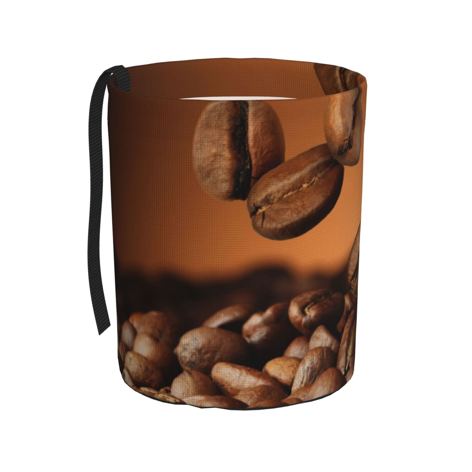 Wukai Coffee Beans Print Car Trash Can - Easy to Clean Hanging Garbage ...