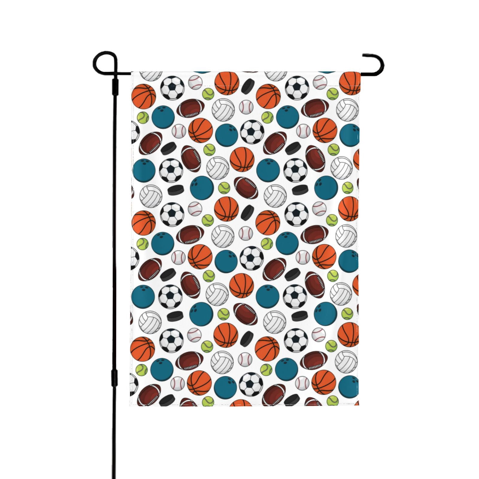 Wukai Color Balls Garden Flags Double Sided Welcome Garden Yard House ...