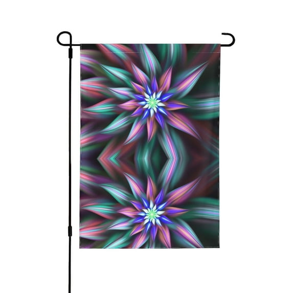 Wukai Colored Abstract Garden Flags Double Sided Welcome Garden Yard House Flags Outside Outdoor ...