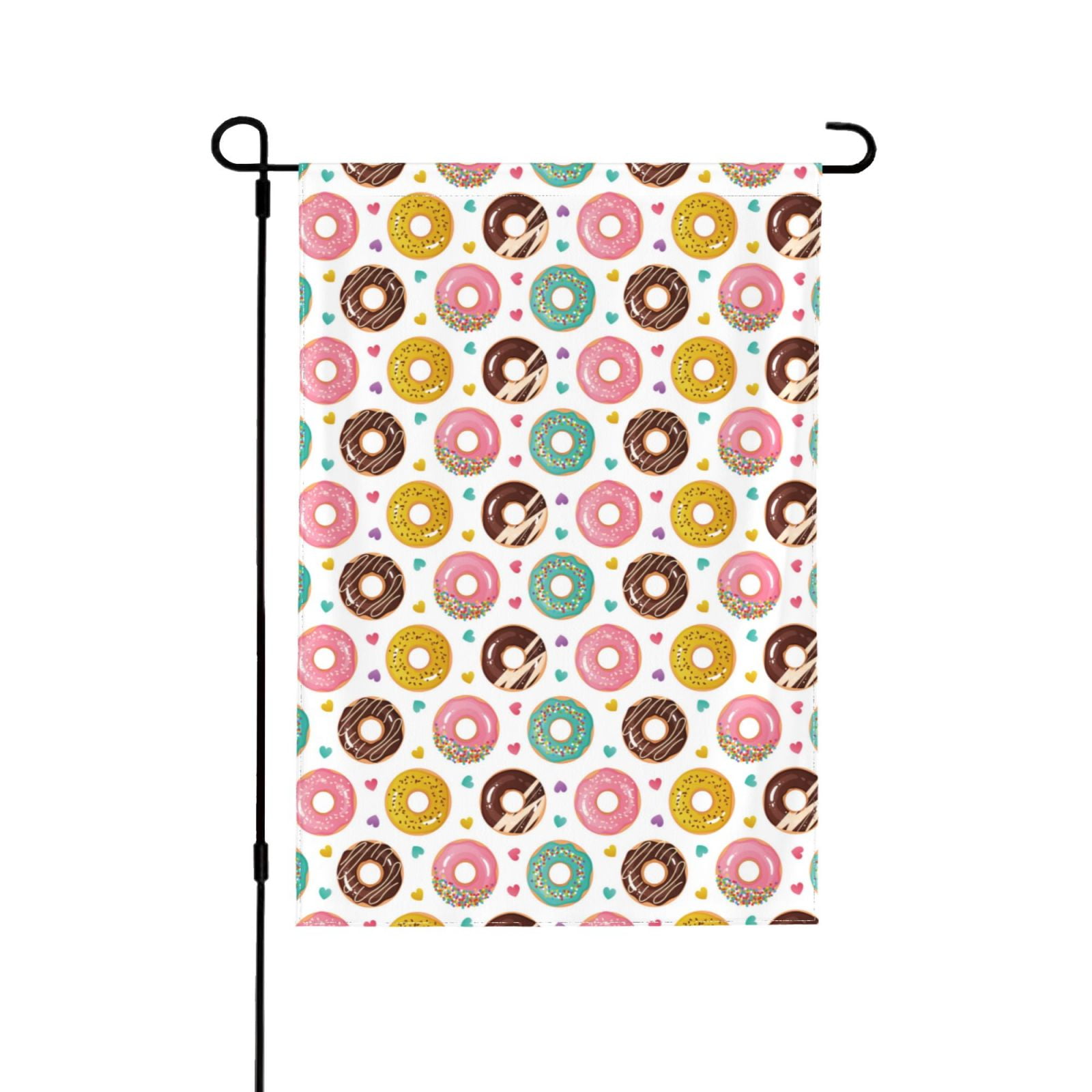 Wukai Colorful Donuts Garden Flags Double Sided Welcome Garden Yard ...