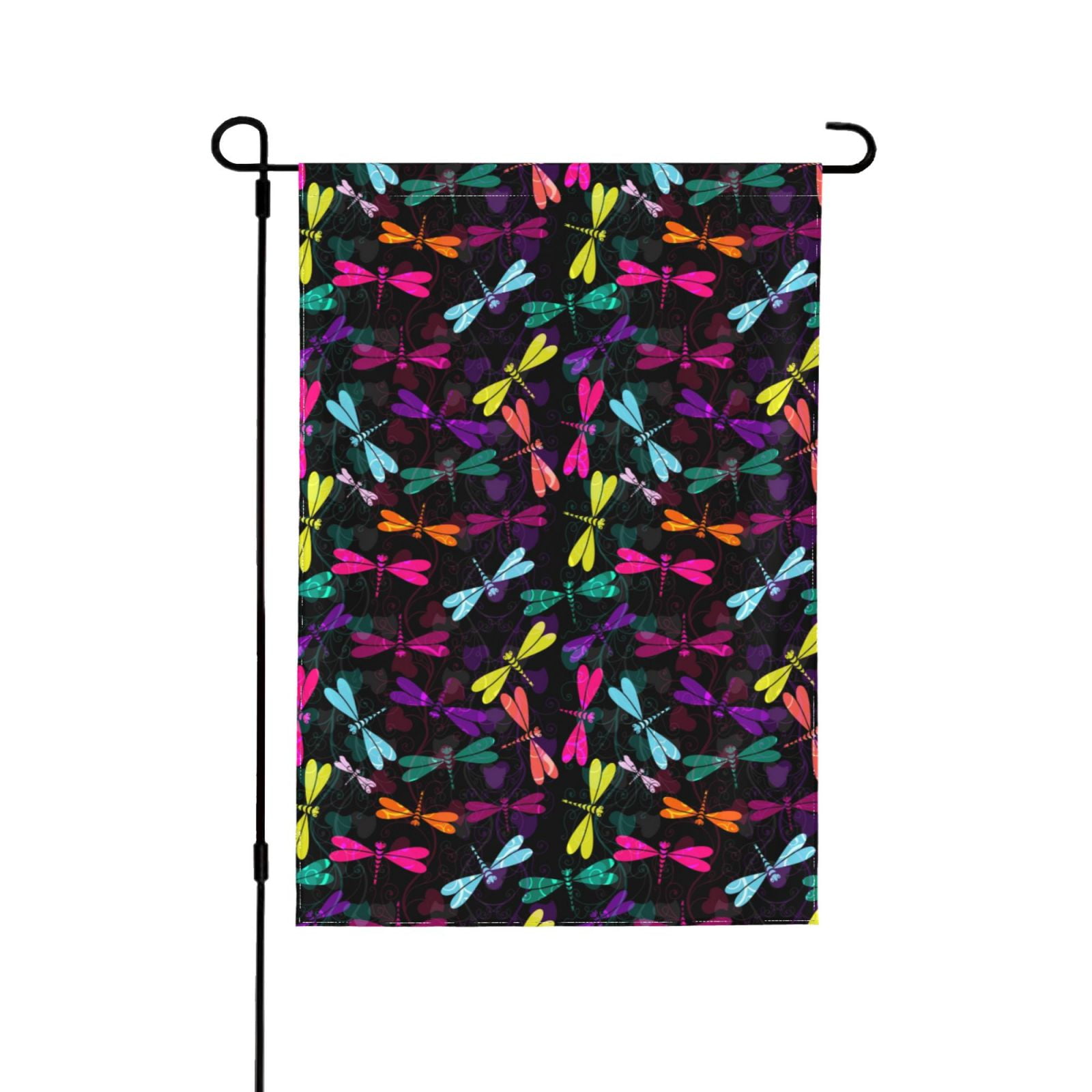 Wukai Colorful Dragonflies Garden Flags Double Sided Welcome Garden ...