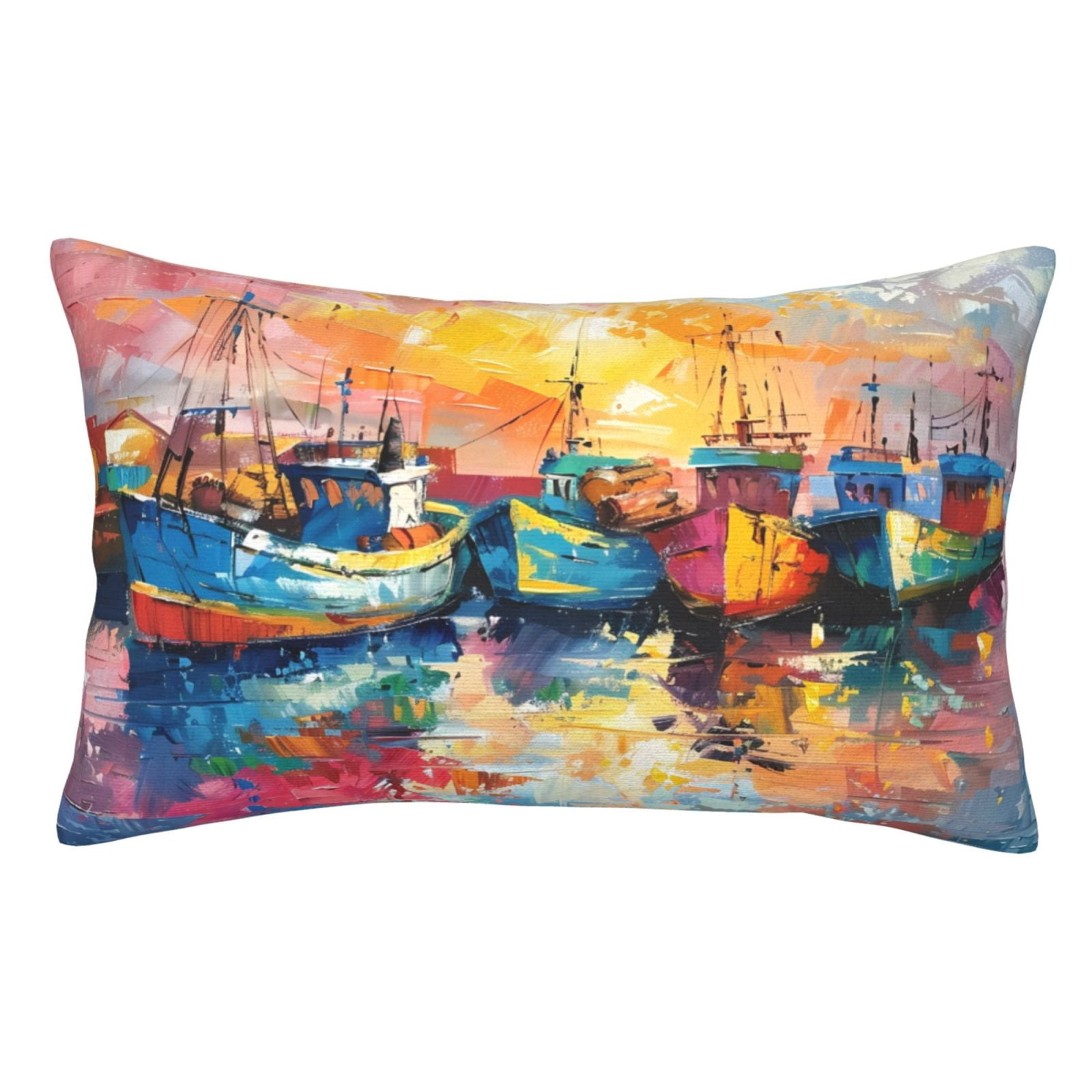Wukai Colorful Fishing Boats Elastic Luggage Cover,luggage covers for ...
