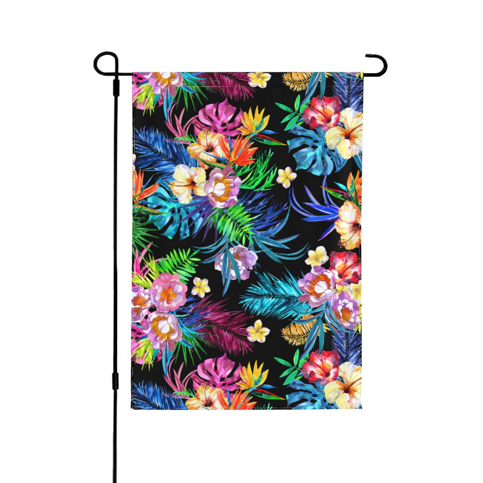 Wukai Colorful Flowers Garden Flags Double Sided Welcome Garden Yard ...