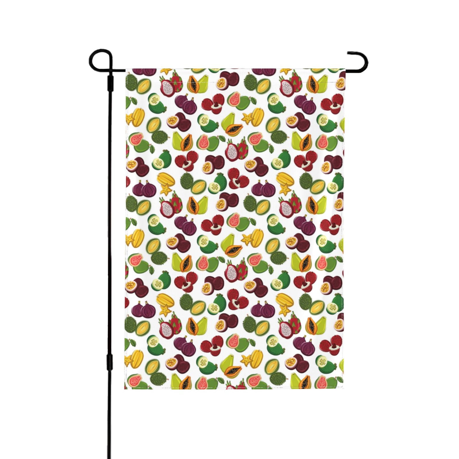 Wukai Colorful Fruits Garden Flags Double Sided Welcome Garden Yard ...