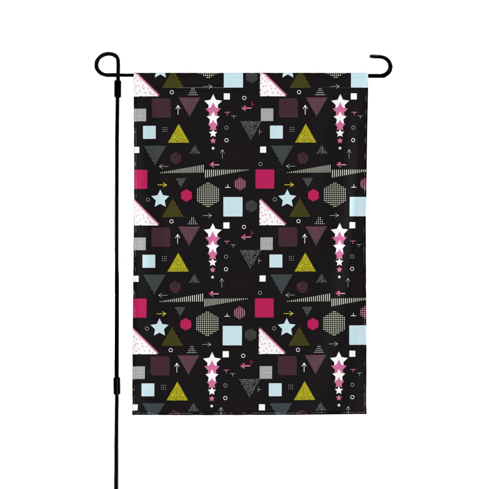 Wukai Colorful Geometry Garden Flags Double Sided Welcome Garden Yard ...