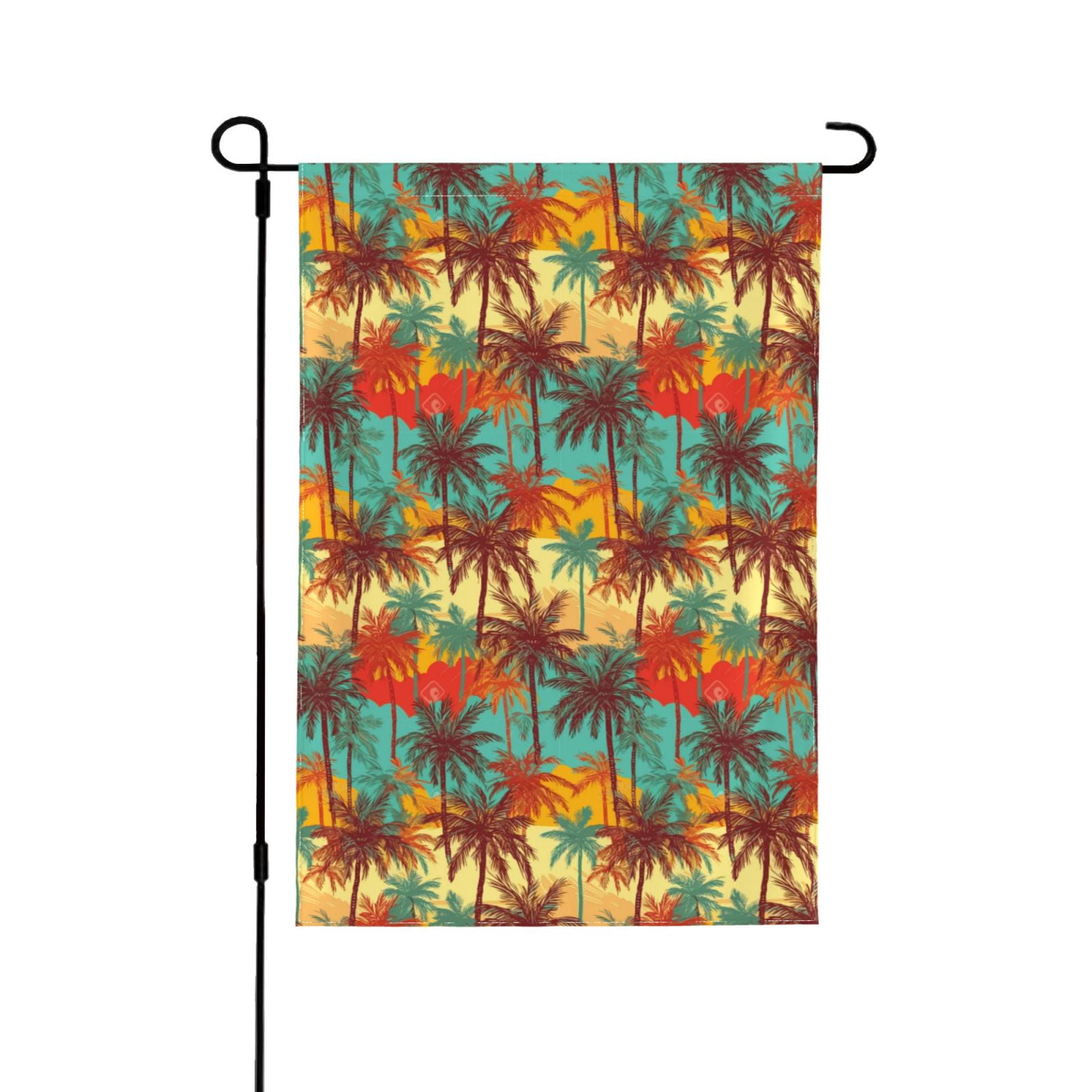 Wukai Colorful Hawaii Palms Garden Flags Double Sided Welcome Garden ...