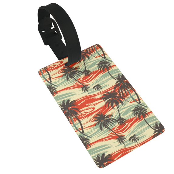 Wukai Colorful Hawaii Palms Stylish and Durable Travel Luggage Tags ...