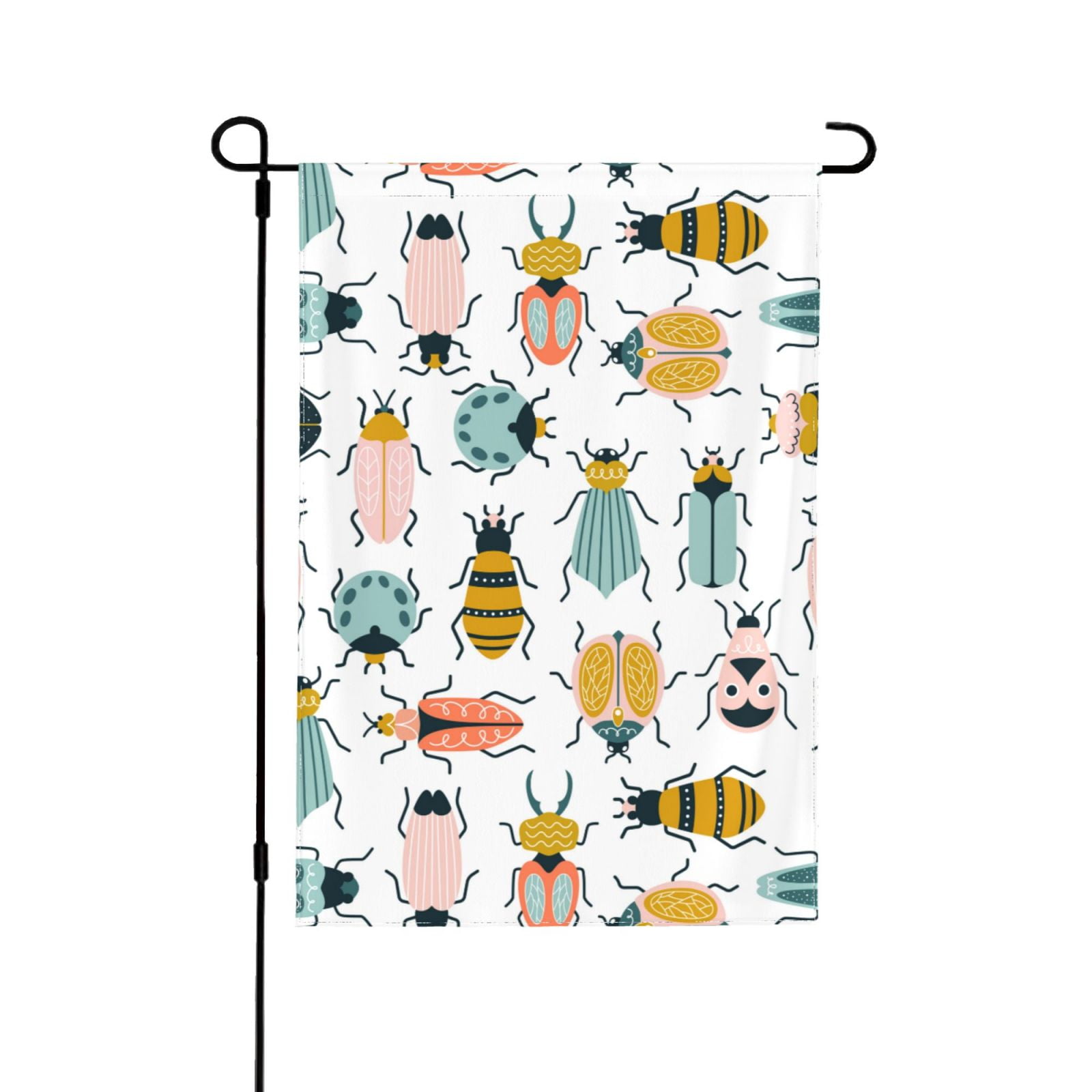Wukai Colorful Insects Garden Flags Double Sided Welcome Garden Yard ...