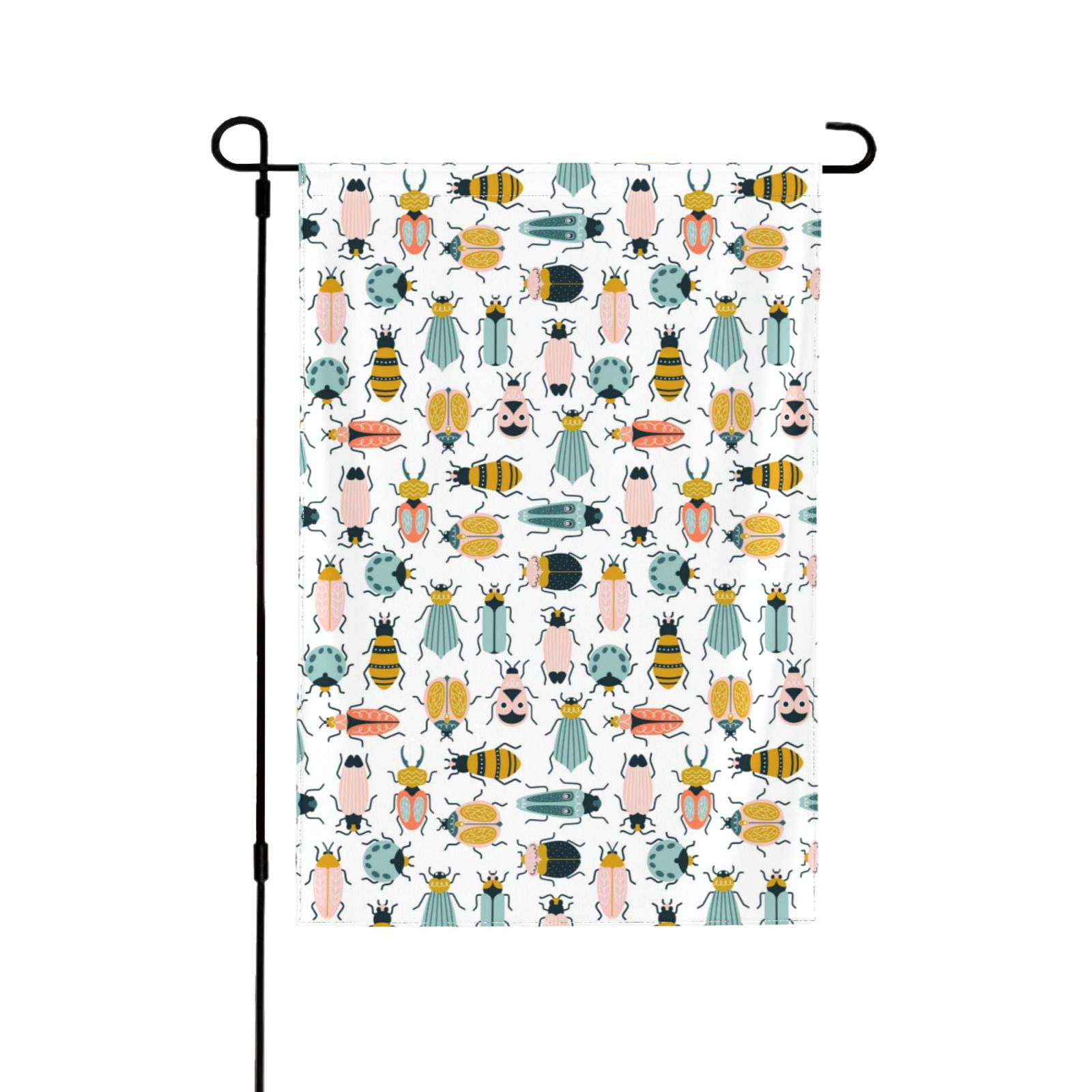 Wukai Colorful Insects Garden Flags Double Sided Welcome Garden Yard ...