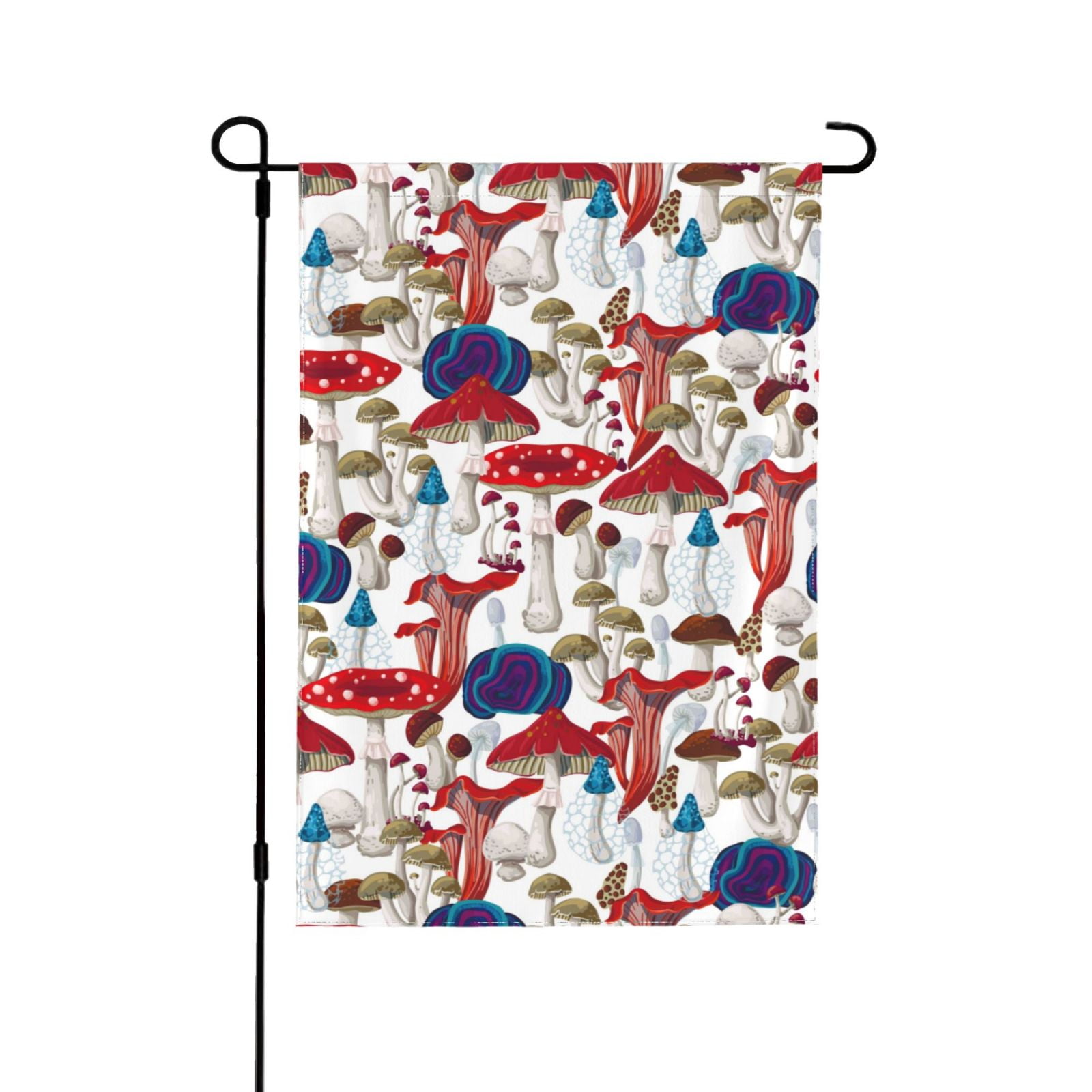 Wukai Colorful Mushrooms (2) Garden Flags Double Sided Welcome Garden ...